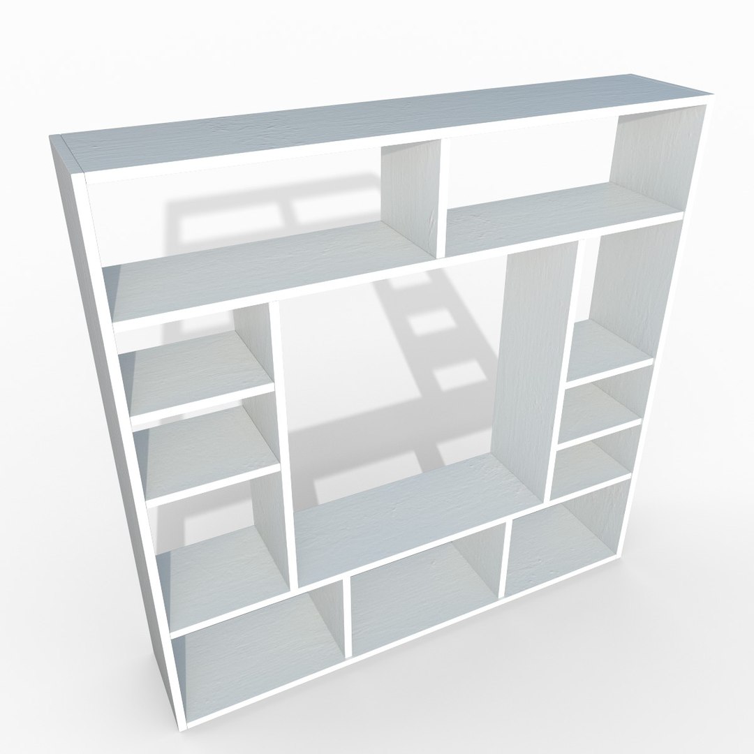 3D wooden tiers shelf - TurboSquid 1618187