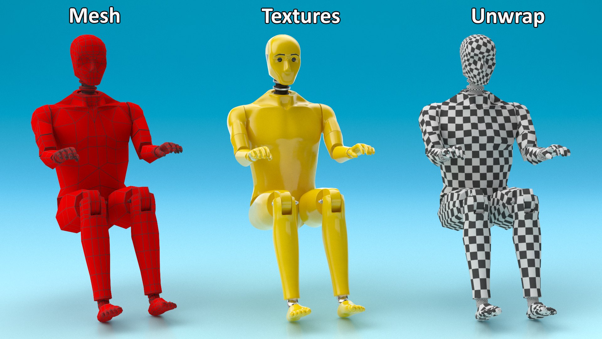 Crash Test Dummy 3D Model - TurboSquid 2396529