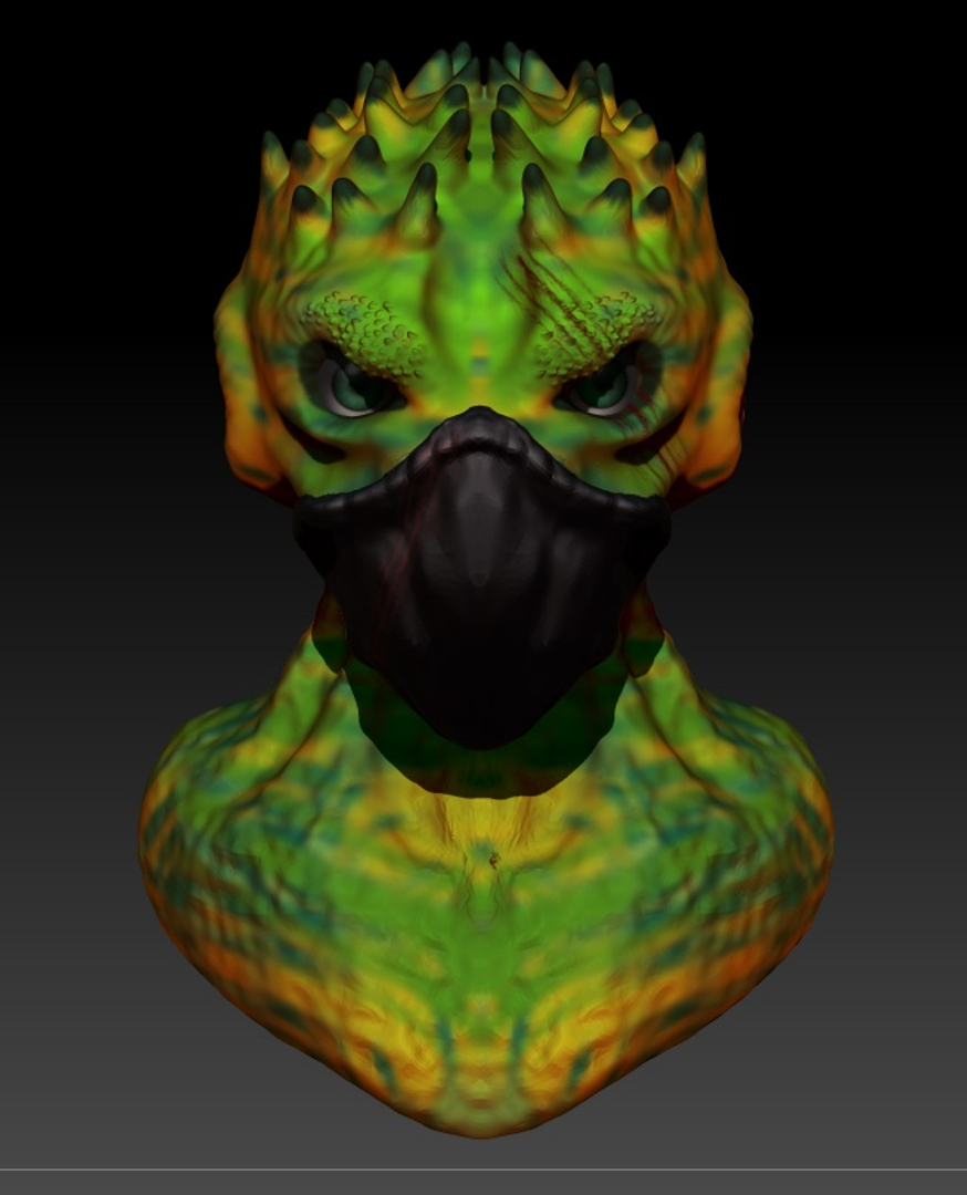 alien zbrush 3d obj