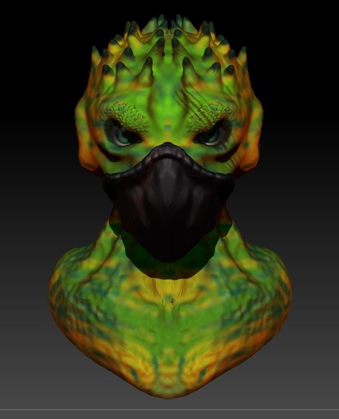 alien zbrush 3d obj