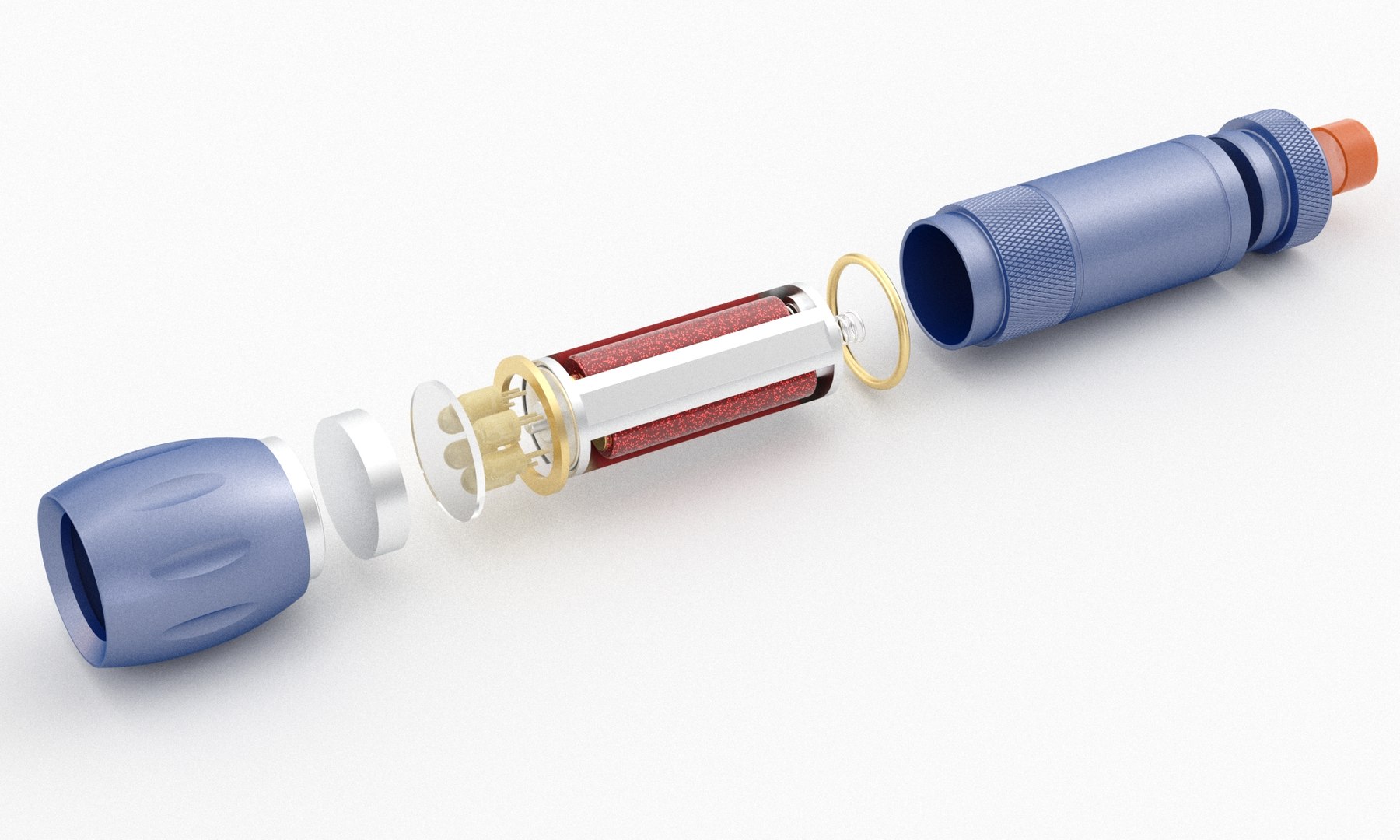 3D Led Flashlight With Inner Workings 02 - TurboSquid 2402401