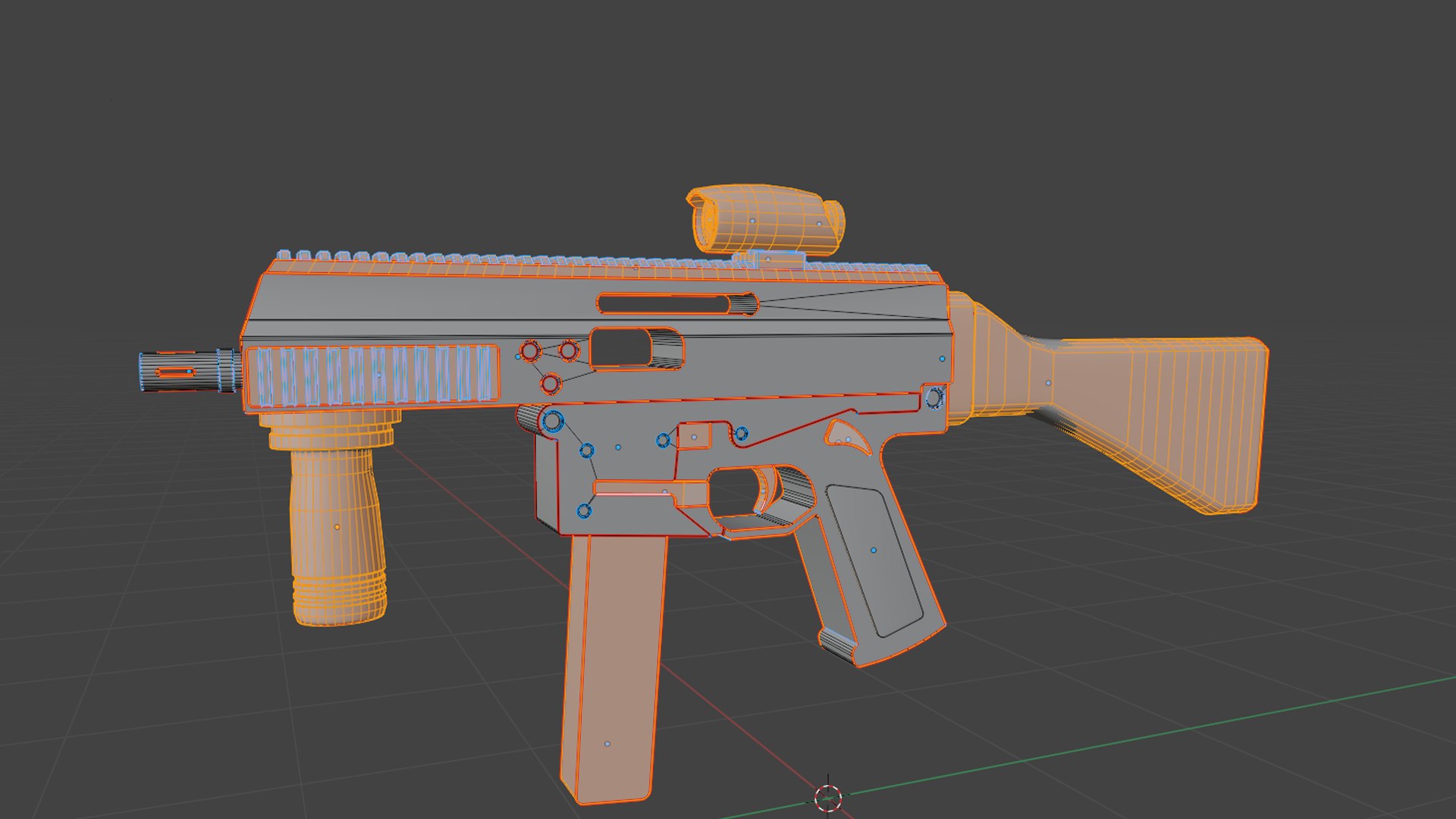 3D Realistic Weapon Low Poly - PBR Texture - Blender Cinema 4D Low-poly ...