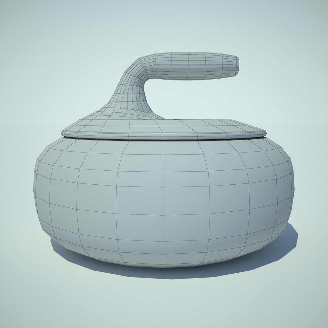 3d curling stone model