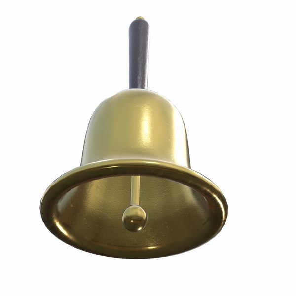Gold hand bell - 3D - TurboSquid 1656427