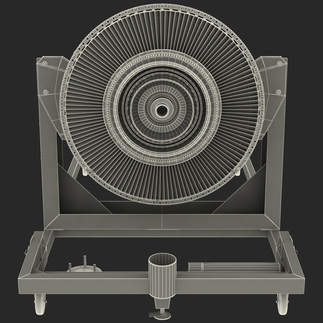 Aircraft Jet Turbine 3ds
