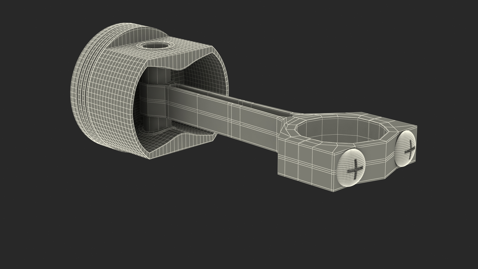 Piston And Connecting Rod 3D Model - TurboSquid 2337833