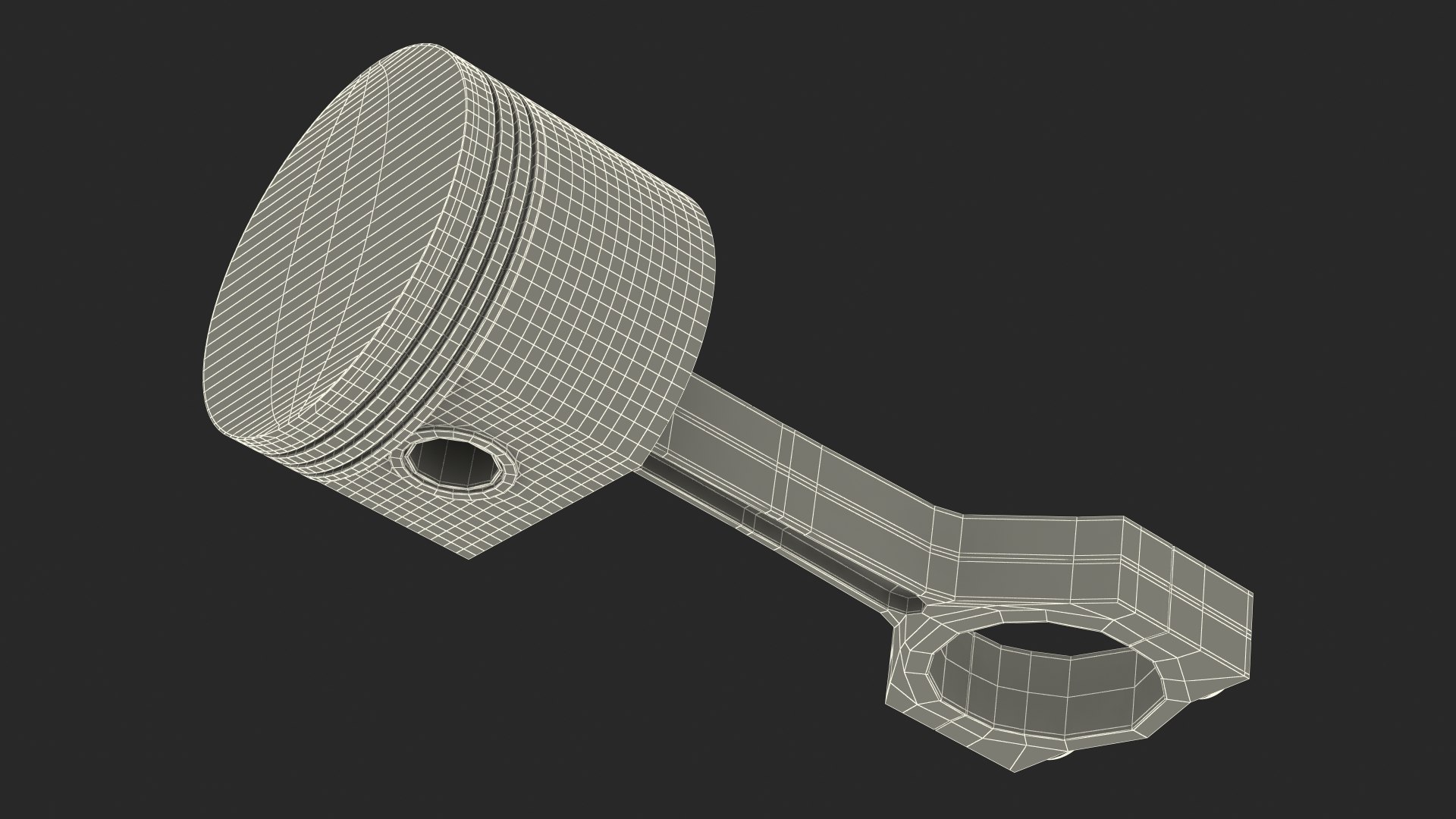 Piston And Connecting Rod 3D Model - TurboSquid 2337833