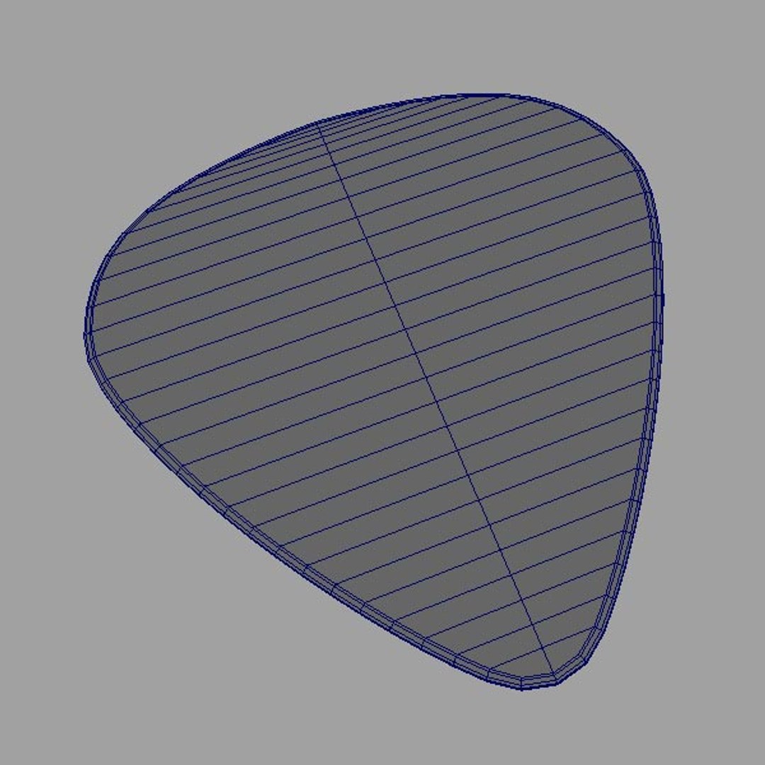 Guitar Pick 3d Obj