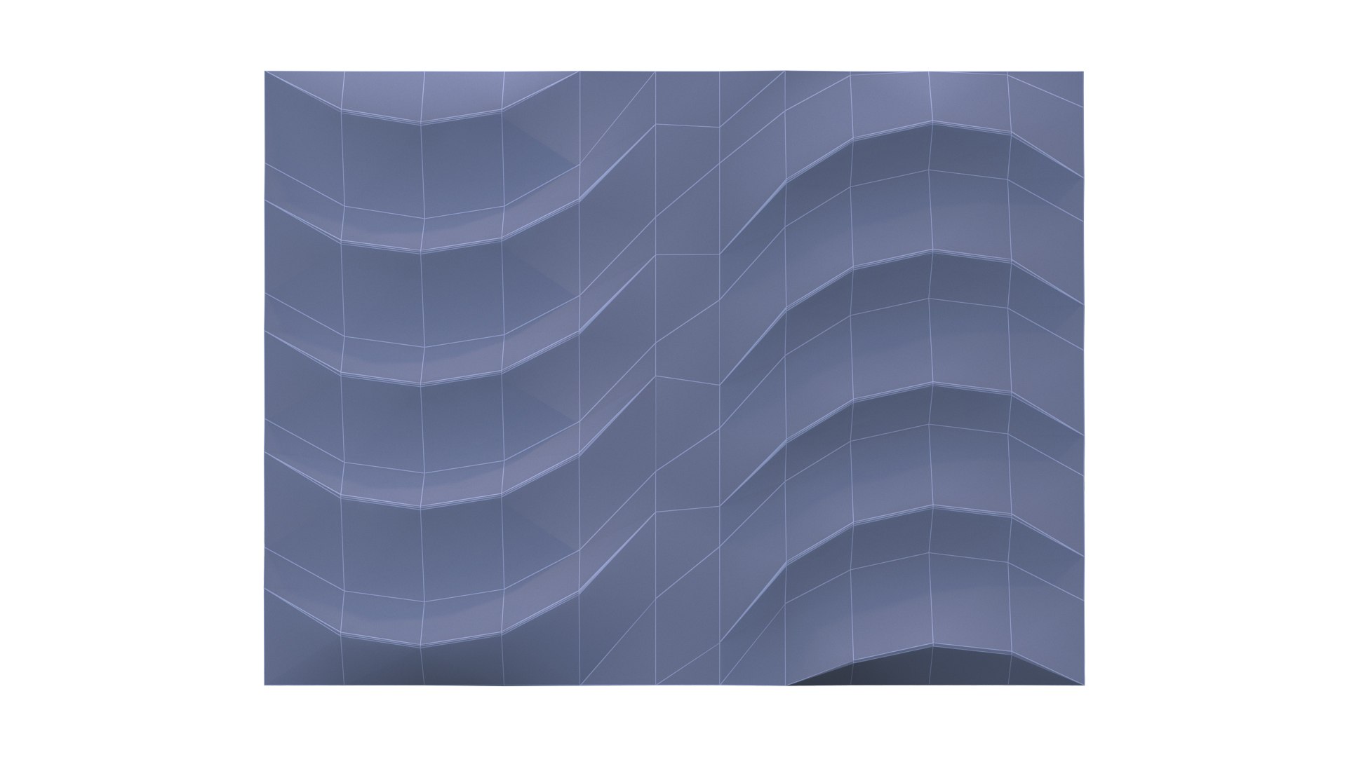 3D Wall Panel Ripple Style Model - TurboSquid 1529221