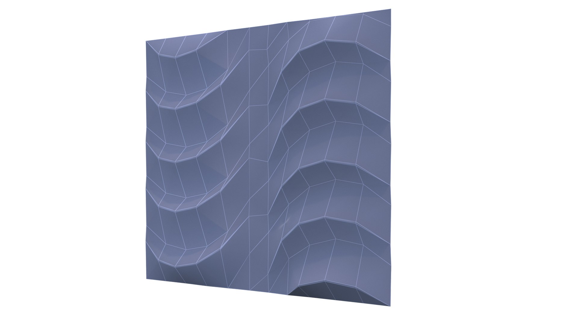 3D Wall Panel Ripple Style Model - TurboSquid 1529221