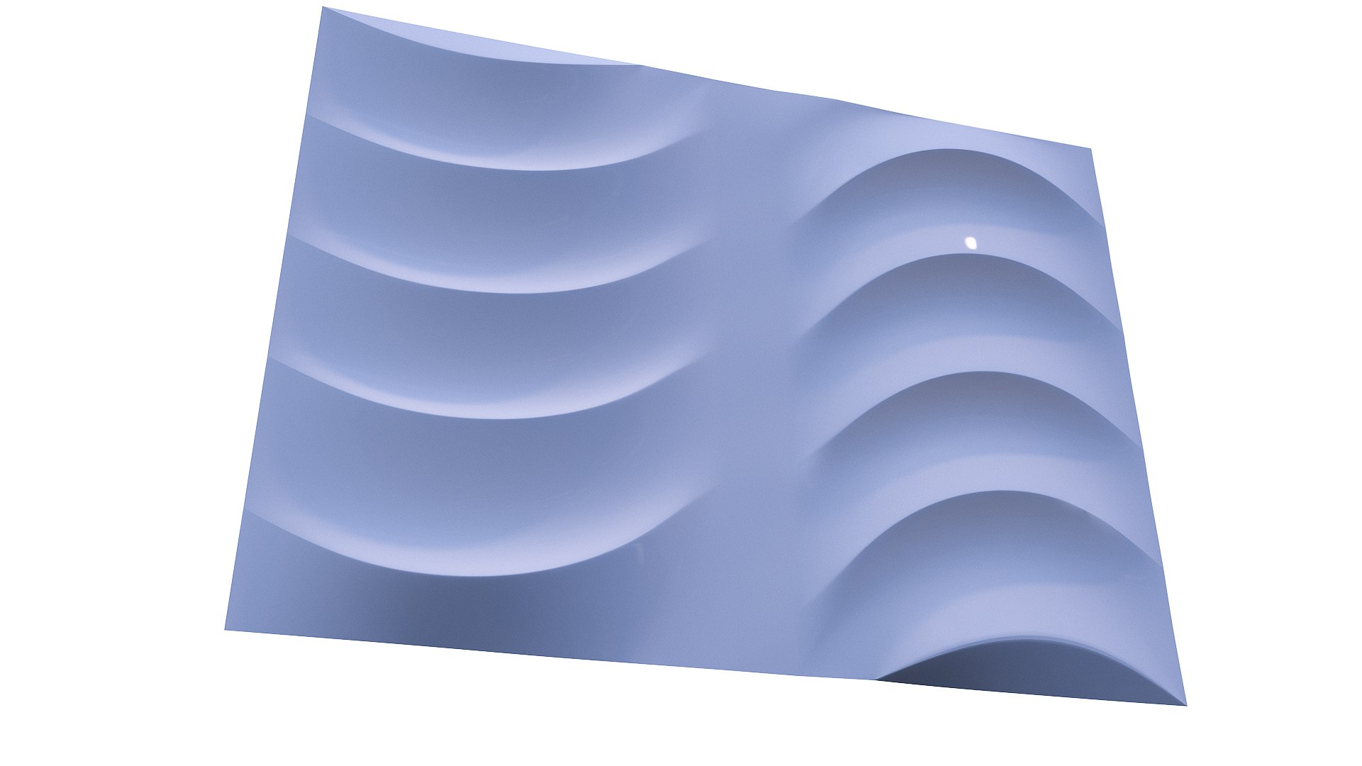 3D Wall Panel Ripple Style Model - TurboSquid 1529221