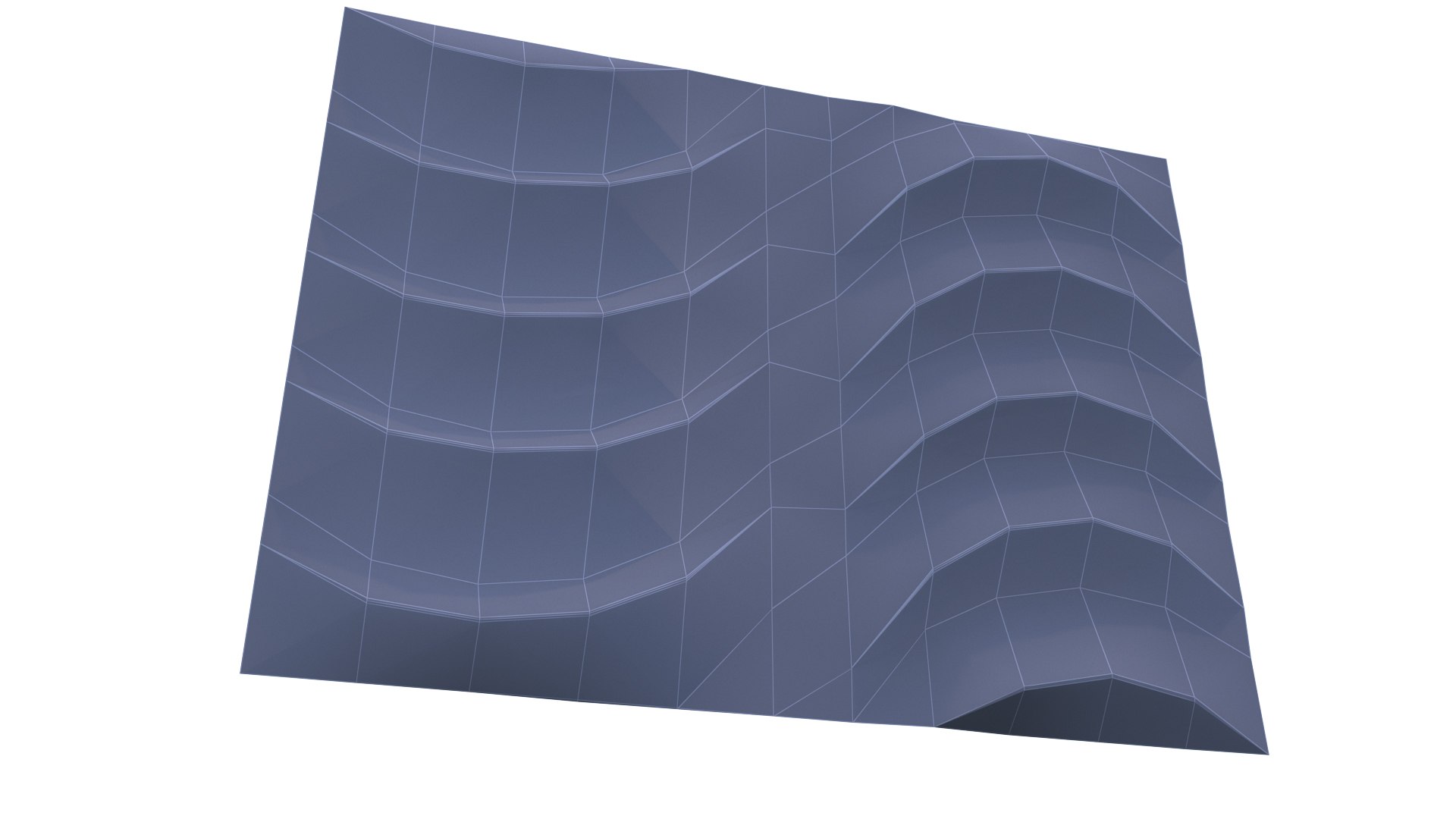 3D Wall Panel Ripple Style Model - TurboSquid 1529221
