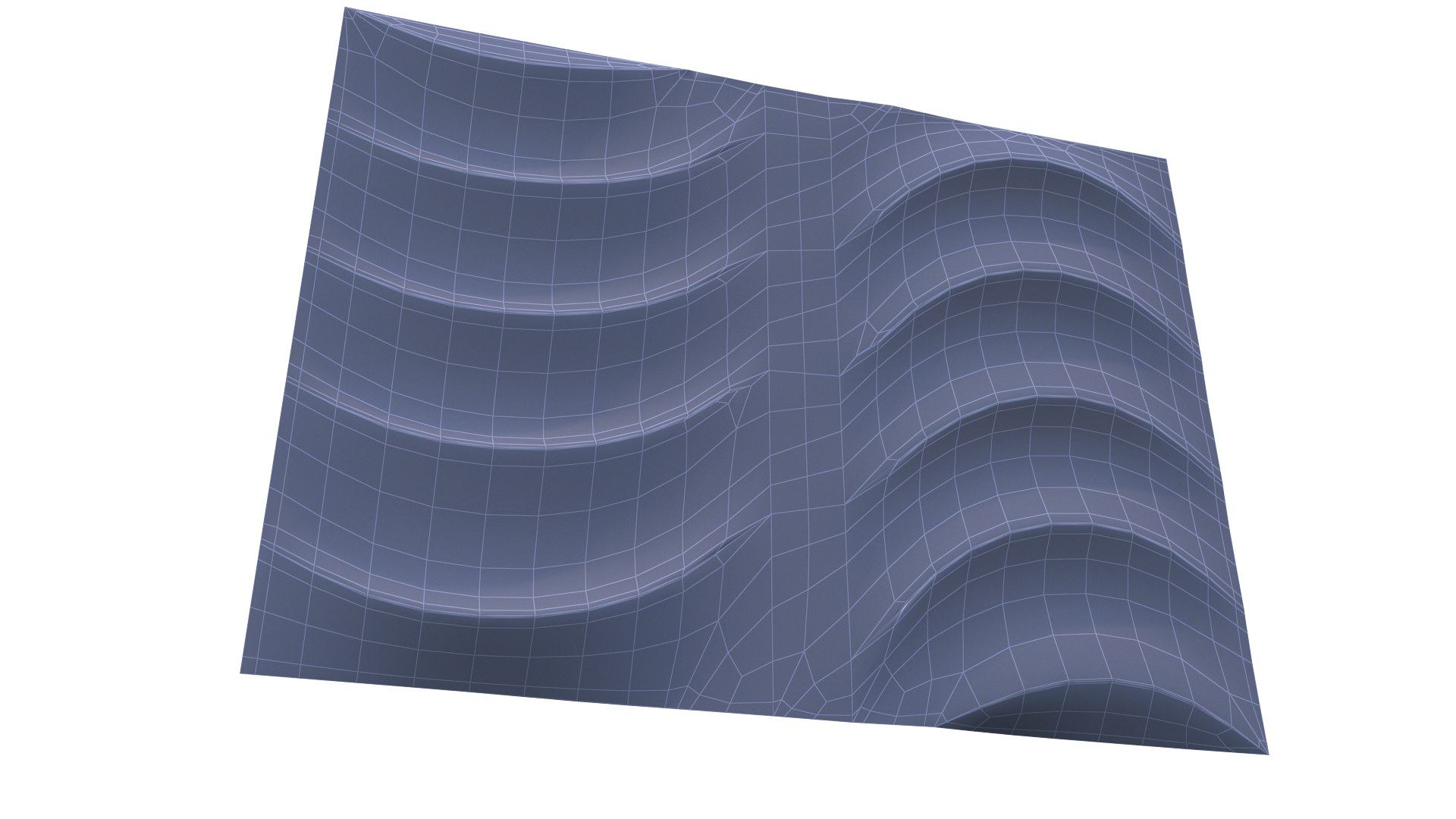 3D Wall Panel Ripple Style Model - TurboSquid 1529221