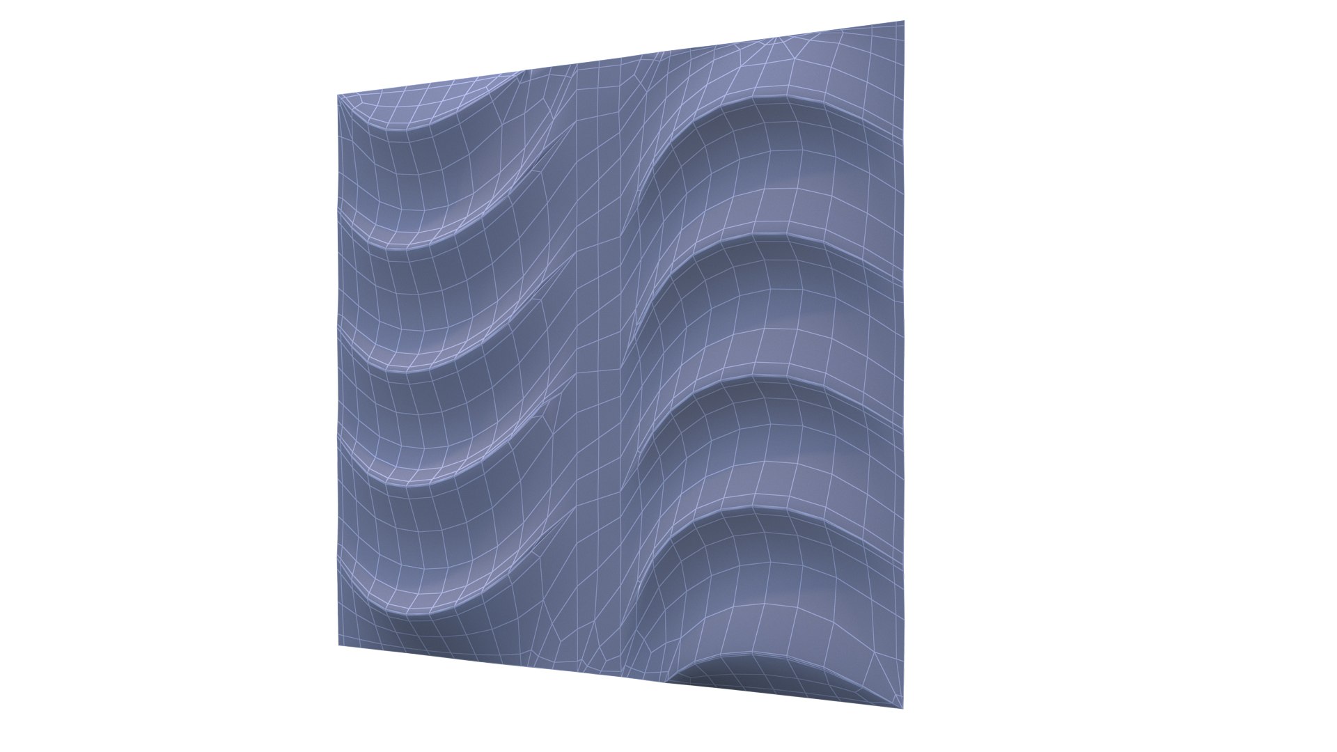 3D Wall Panel Ripple Style Model - TurboSquid 1529221