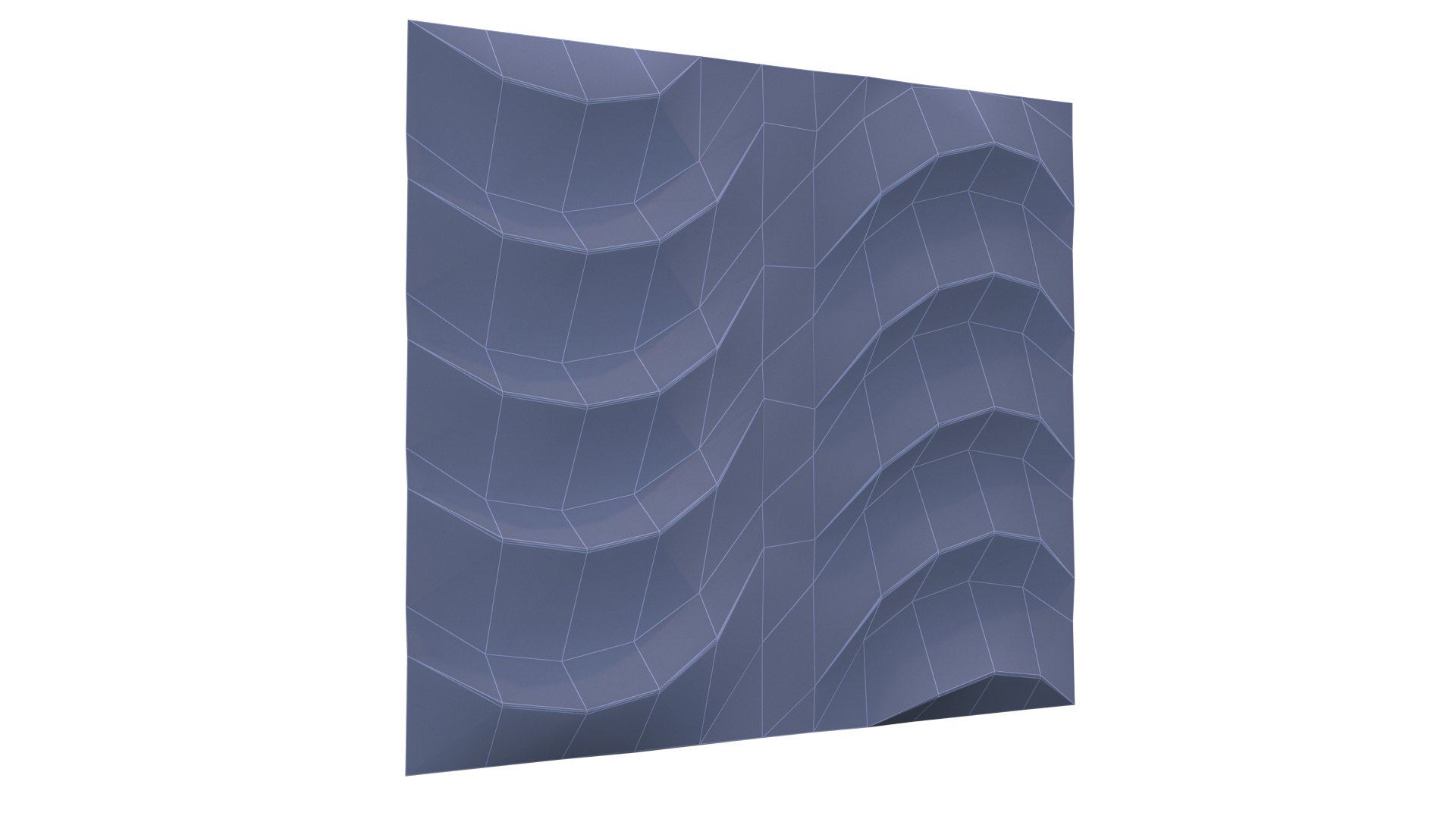 3D Wall Panel Ripple Style Model - TurboSquid 1529221