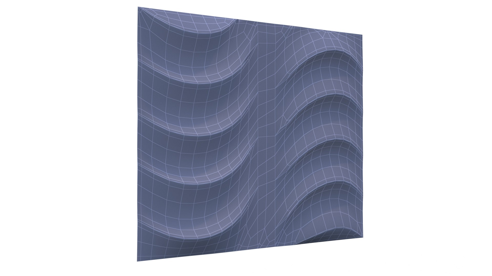 3D Wall Panel Ripple Style Model - TurboSquid 1529221