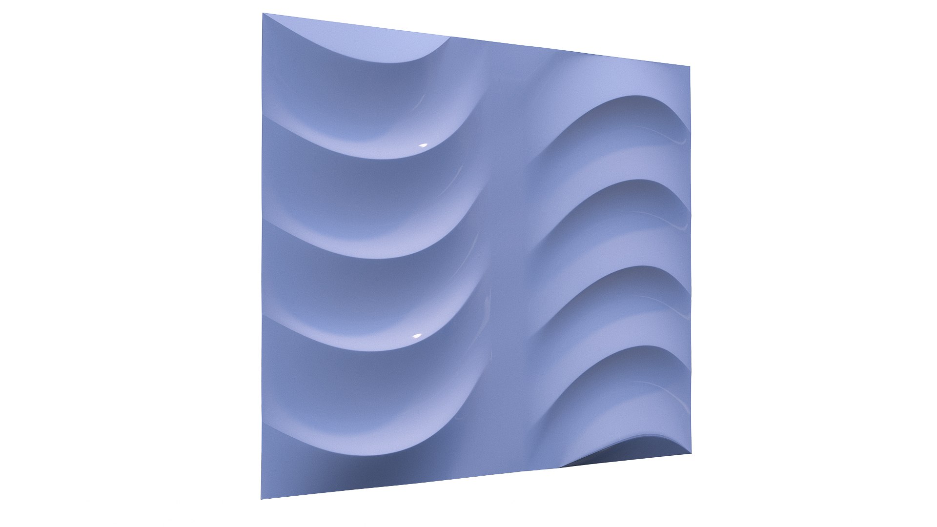 3D Wall Panel Ripple Style Model - TurboSquid 1529221