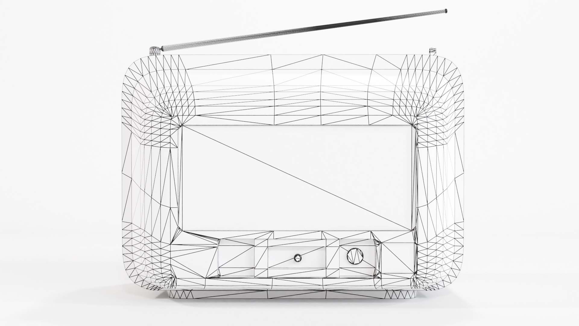 3D Retro Portable TV Model - TurboSquid 1906697