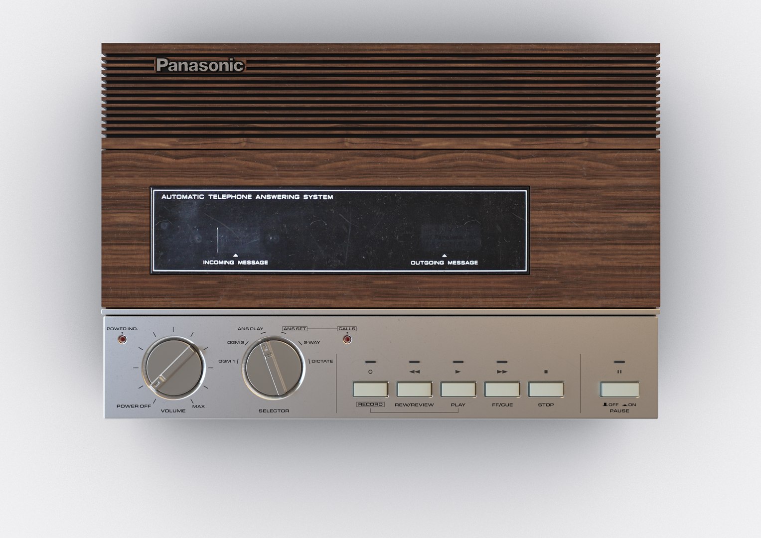 3D Model Vintage Panasonic Answering Machine - TurboSquid 1750357