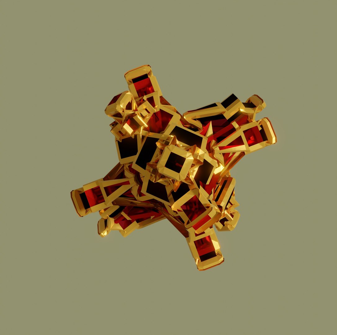 Gold Ancient Artifact Model - TurboSquid 2038400