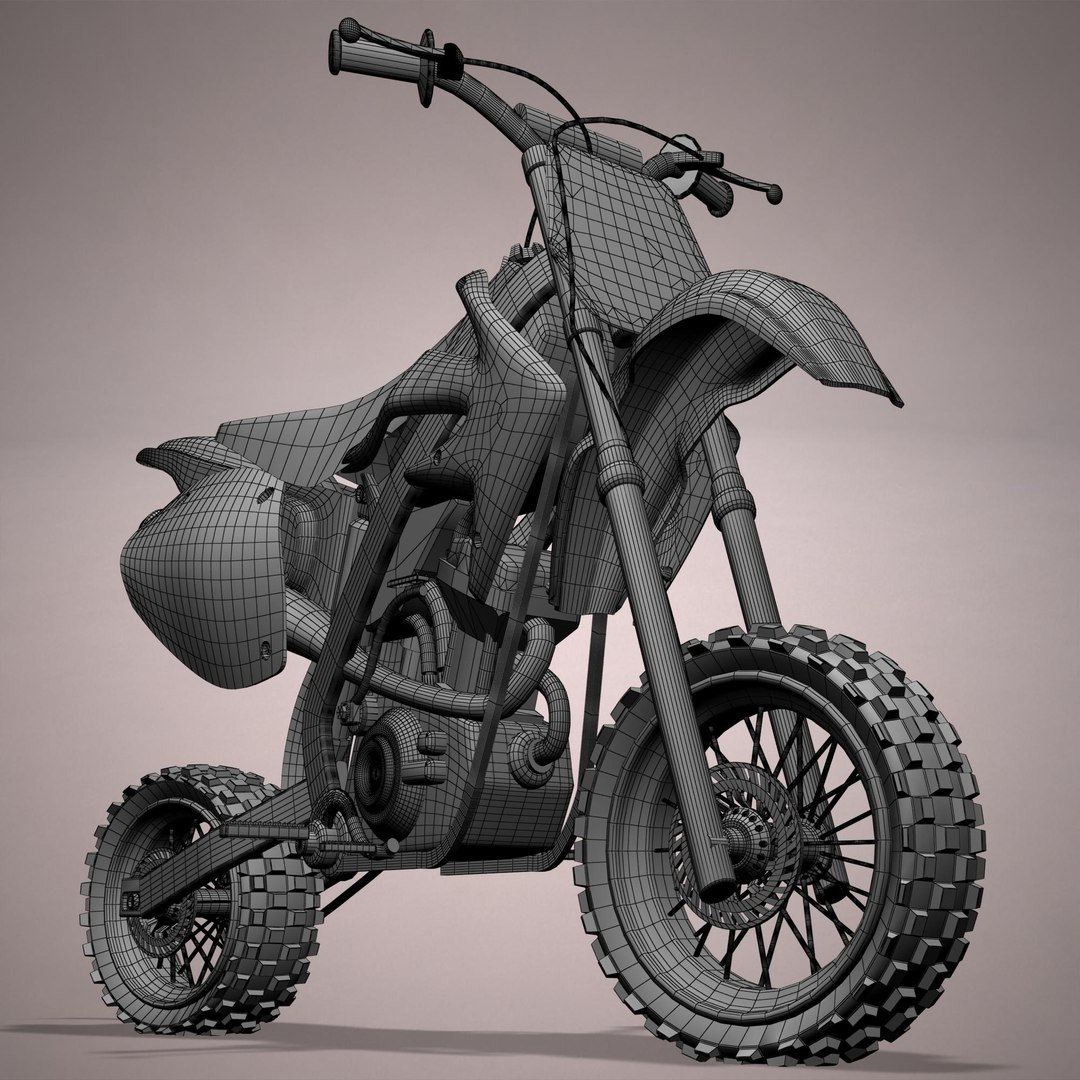 3D Model Motocross Bike - TurboSquid 1338358