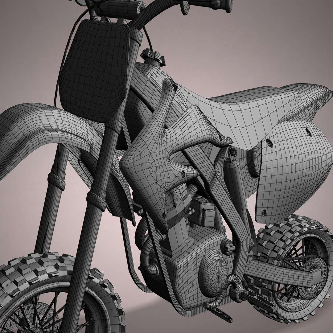 3D Model Motocross Bike - TurboSquid 1338358