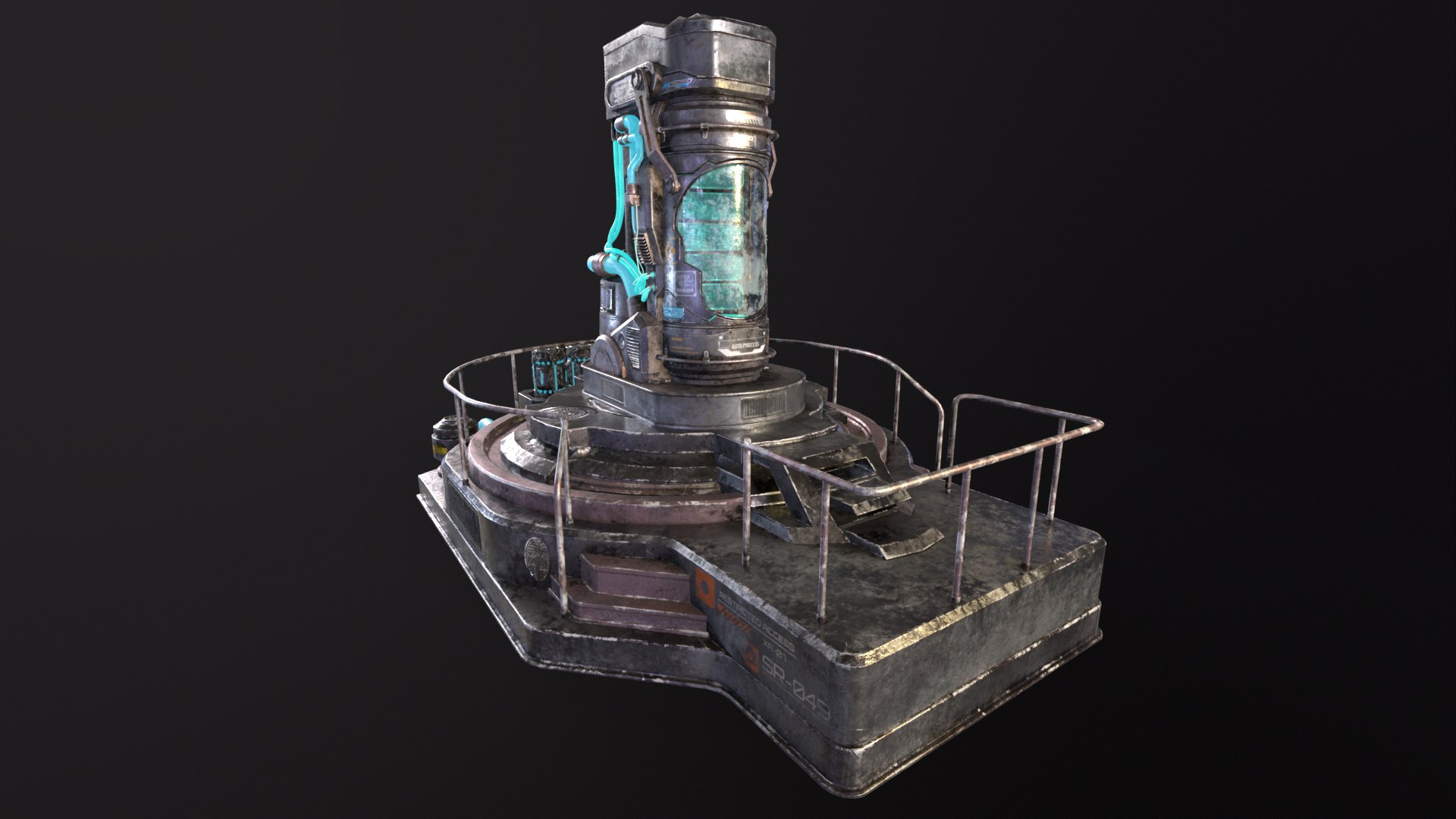 Cryopod Stasis Chamber 3D Model - TurboSquid 2198311