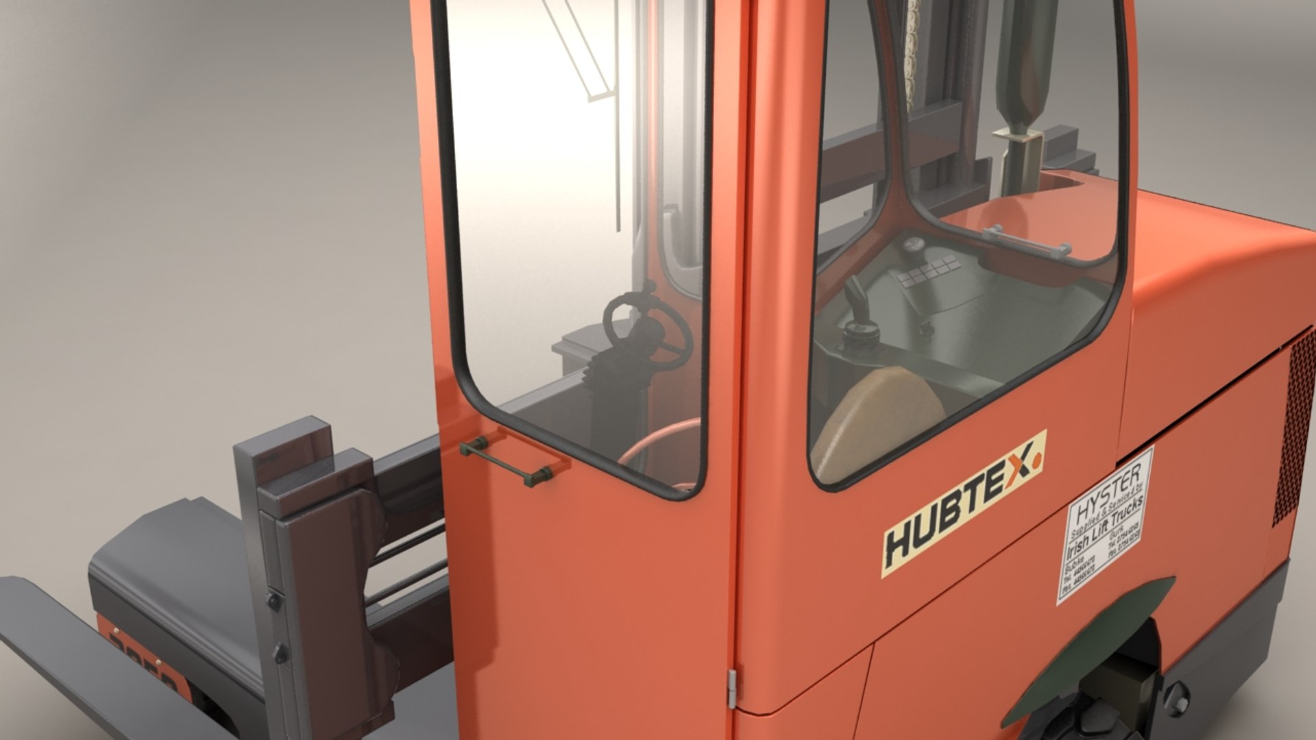 Hubtex Dq45-d Forklift 3d Model