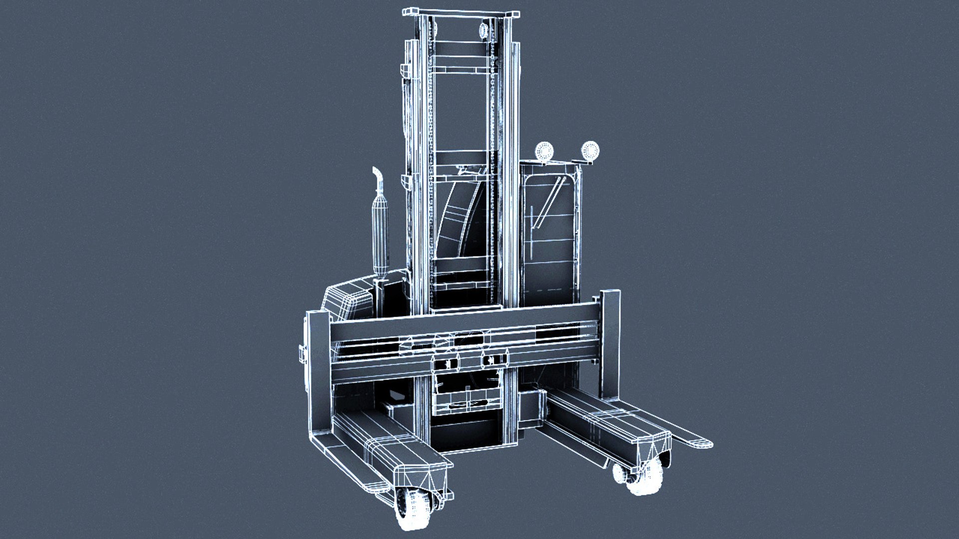 Hubtex Dq45-d Forklift 3d Model