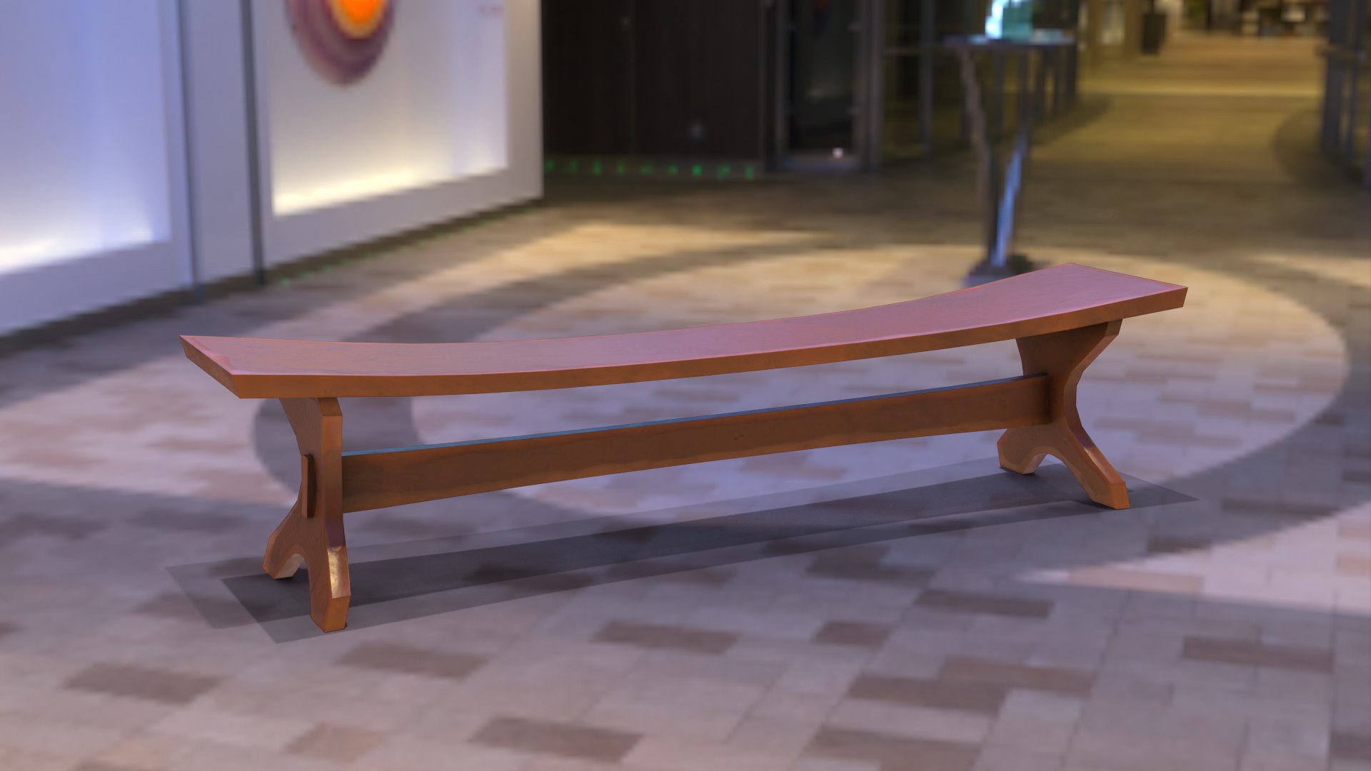 Stylized Game Ready Low Poly Bench 3D Model - TurboSquid 1986454