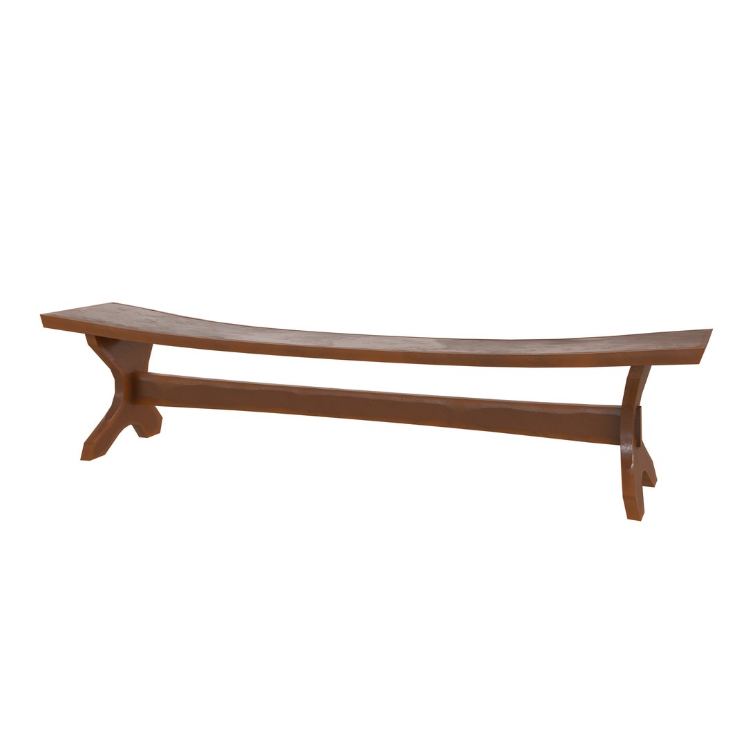 Stylized Game Ready Low Poly Bench 3D Model - TurboSquid 1986454