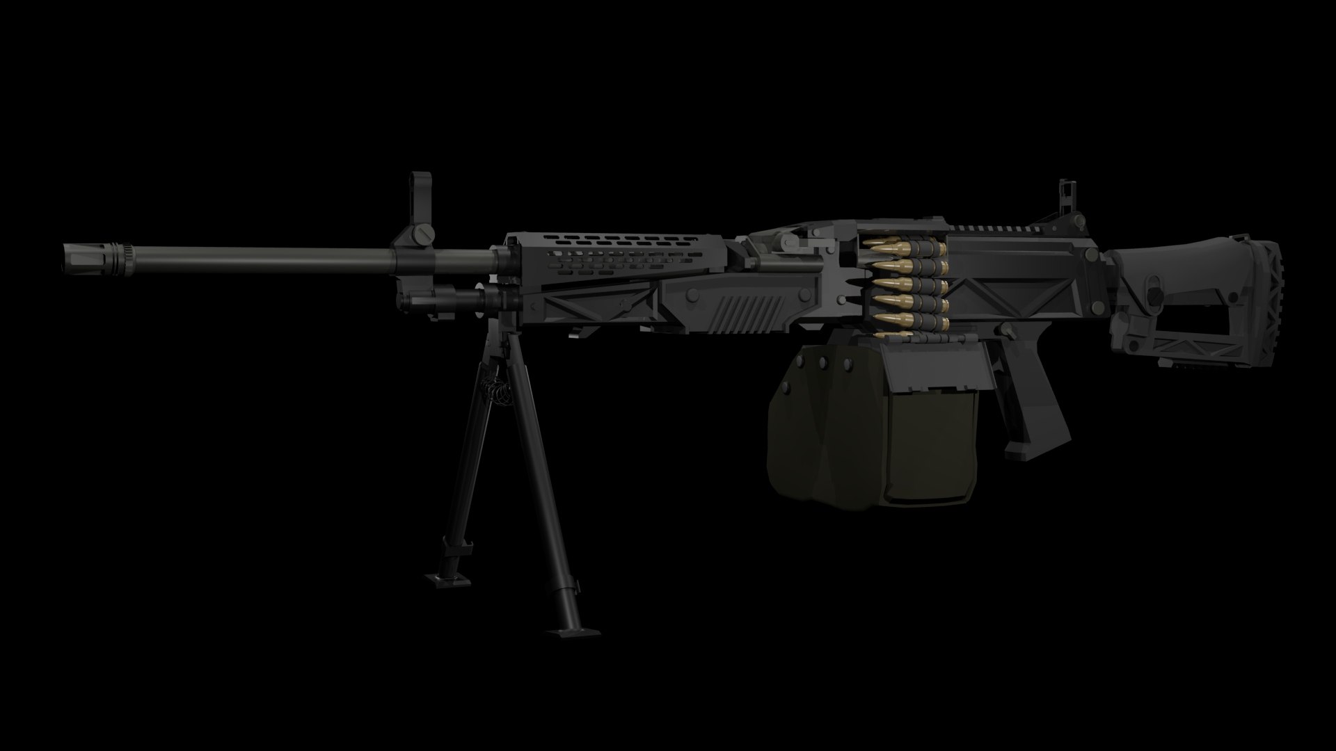 QJY-201 machine gun 3D model - TurboSquid 2163042
