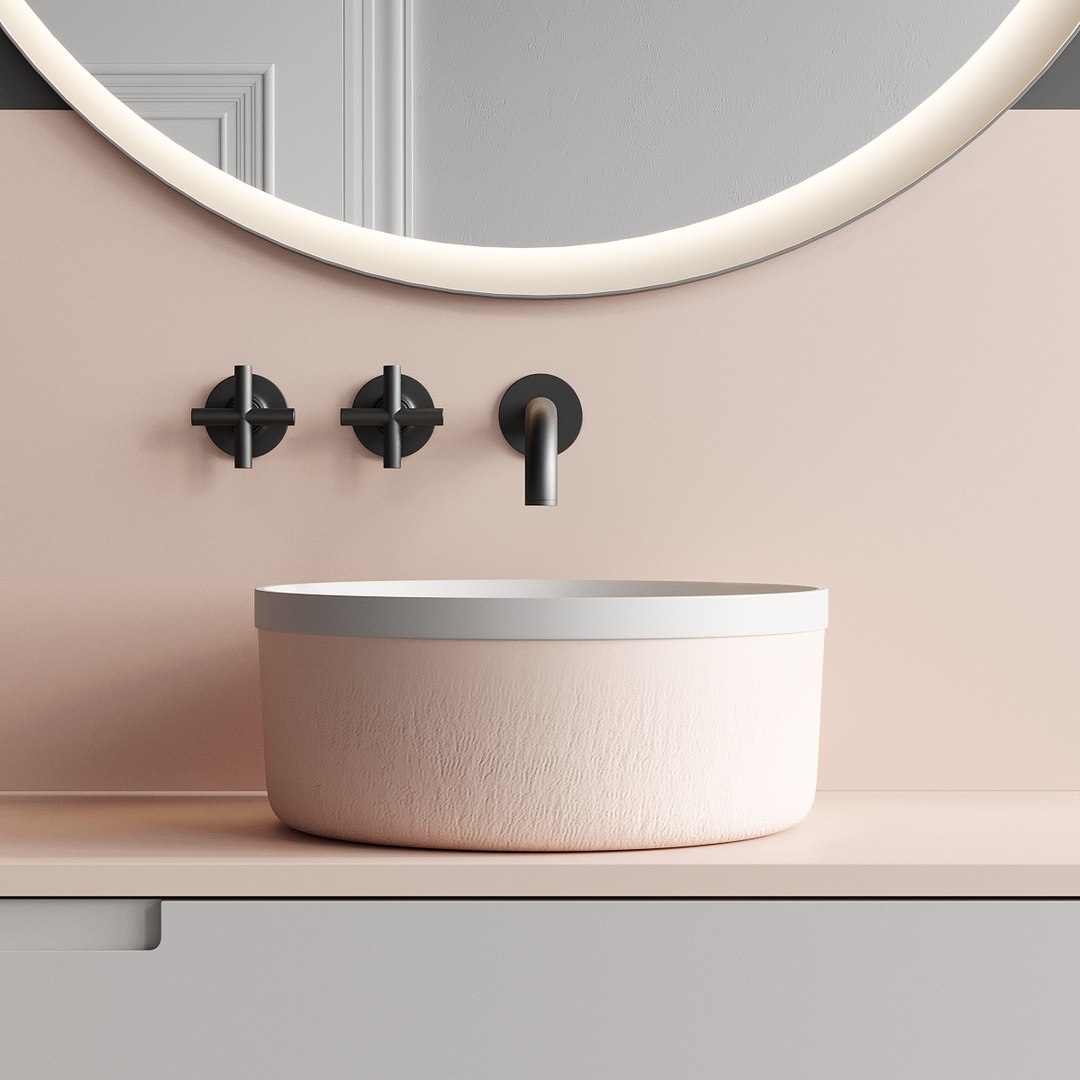 Fiora Synergy Vanity Unit Set 6 3D Model - TurboSquid 1749742