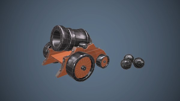 Stylized pirate cannon 3D model - TurboSquid 1559006