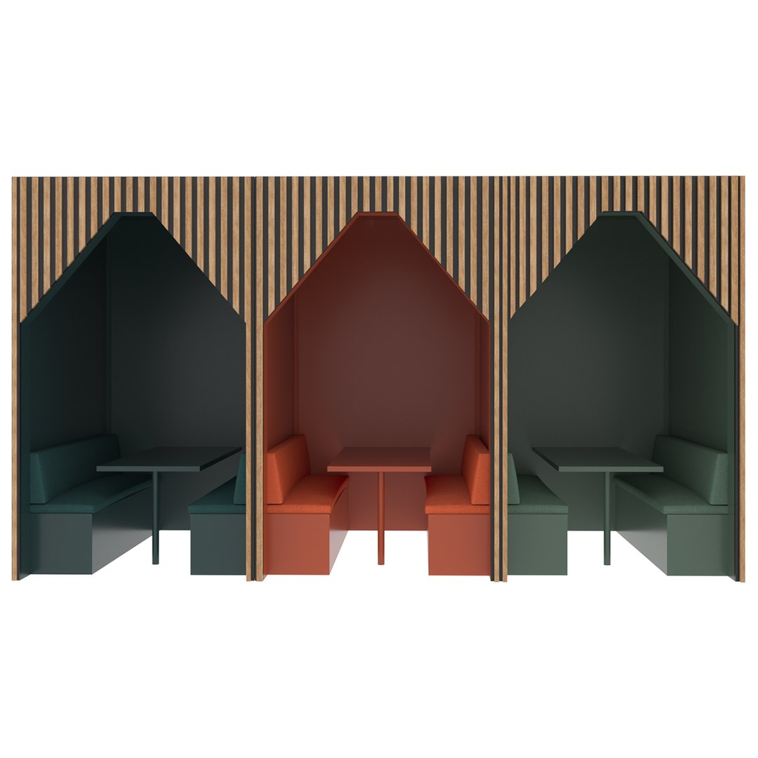 Booth Seating Office 3D - TurboSquid 1337142