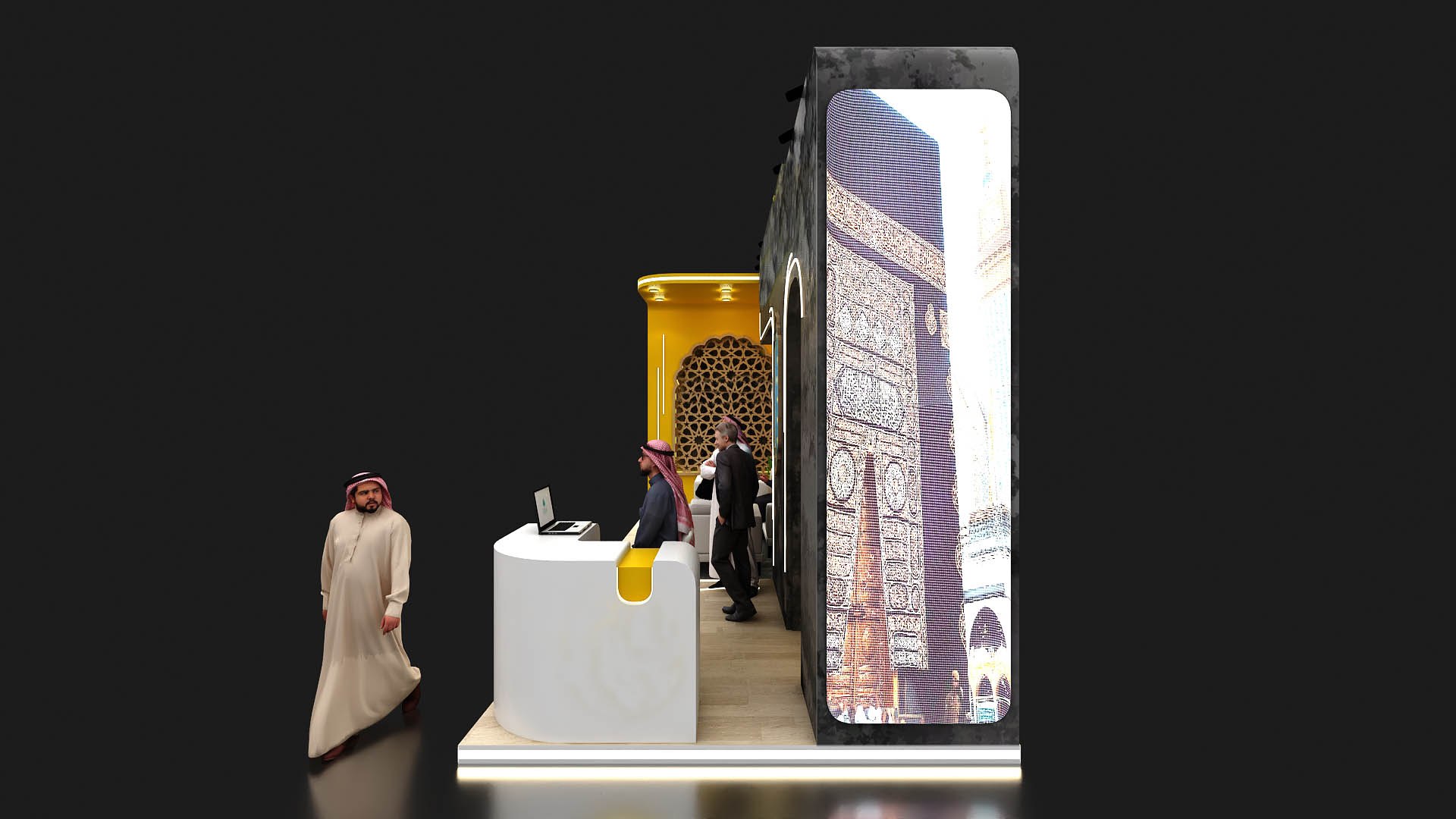 Booth 01 8x3 V Model - TurboSquid 2418637