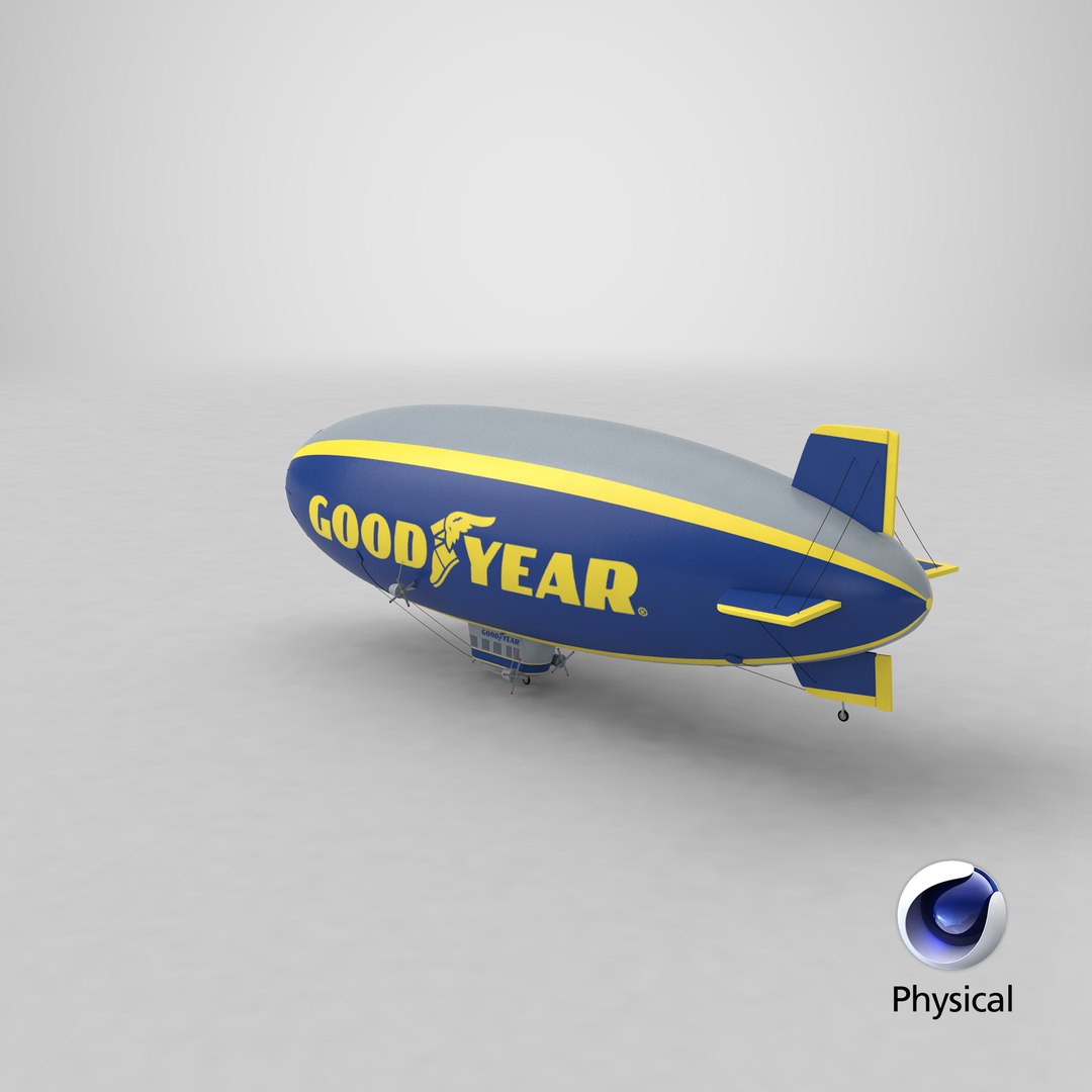 Goodyear Blimp Model - TurboSquid 1826346