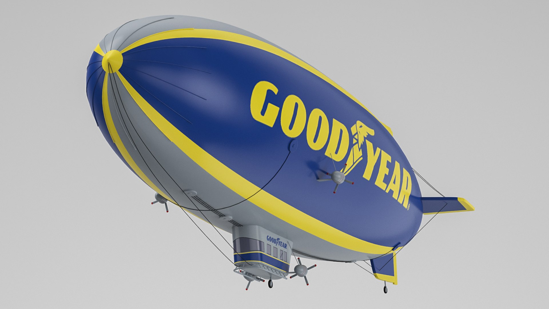 Goodyear Blimp Model - TurboSquid 1826346