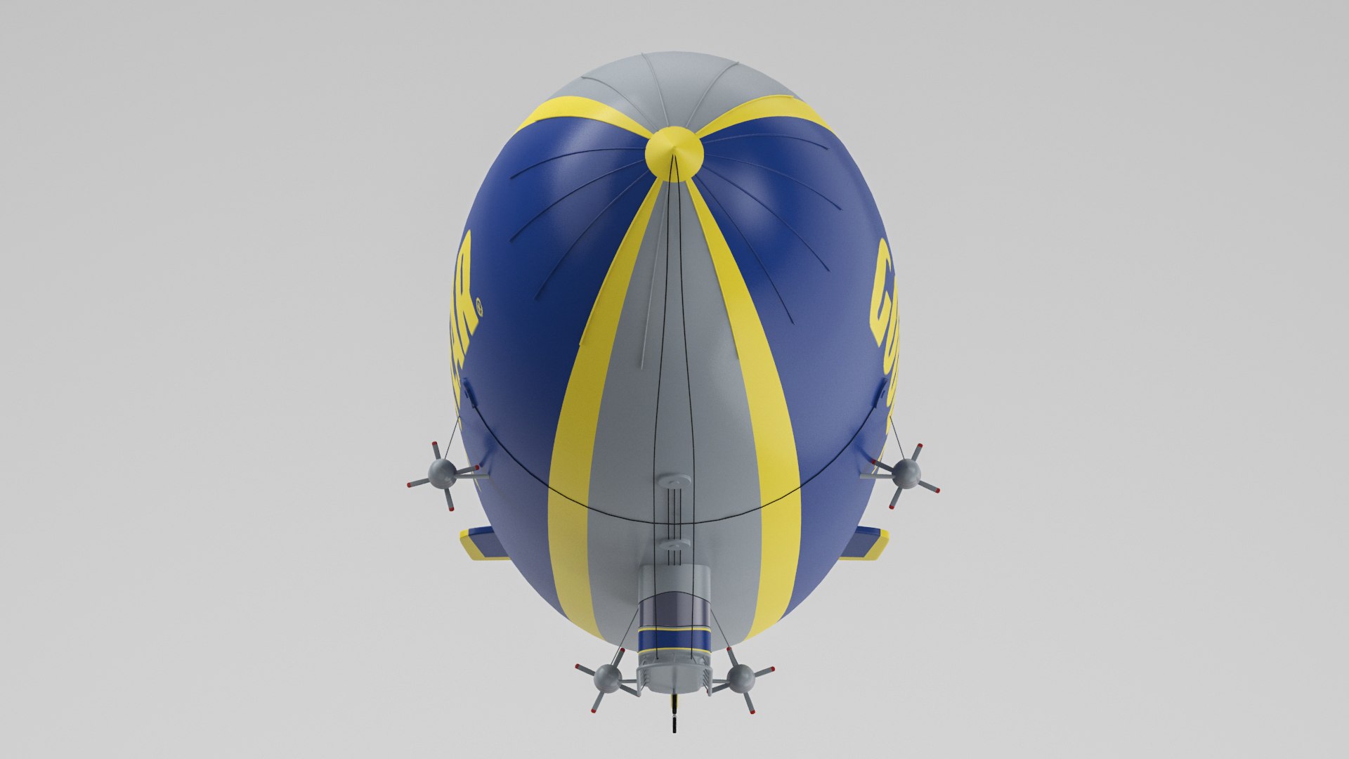 Goodyear Blimp Model - TurboSquid 1826346