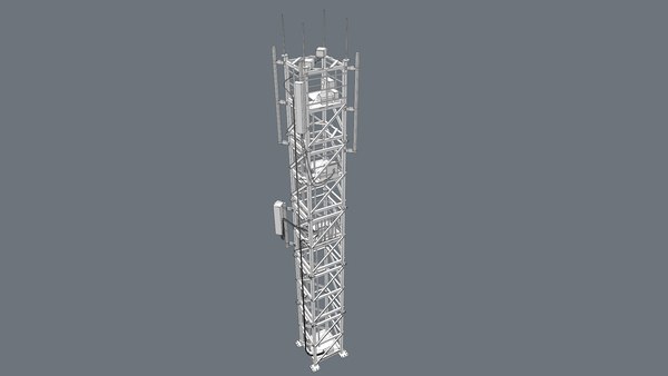Cellular tower 3D model - TurboSquid 1589313