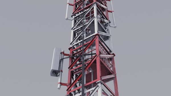 Cellular tower 3D model - TurboSquid 1589313