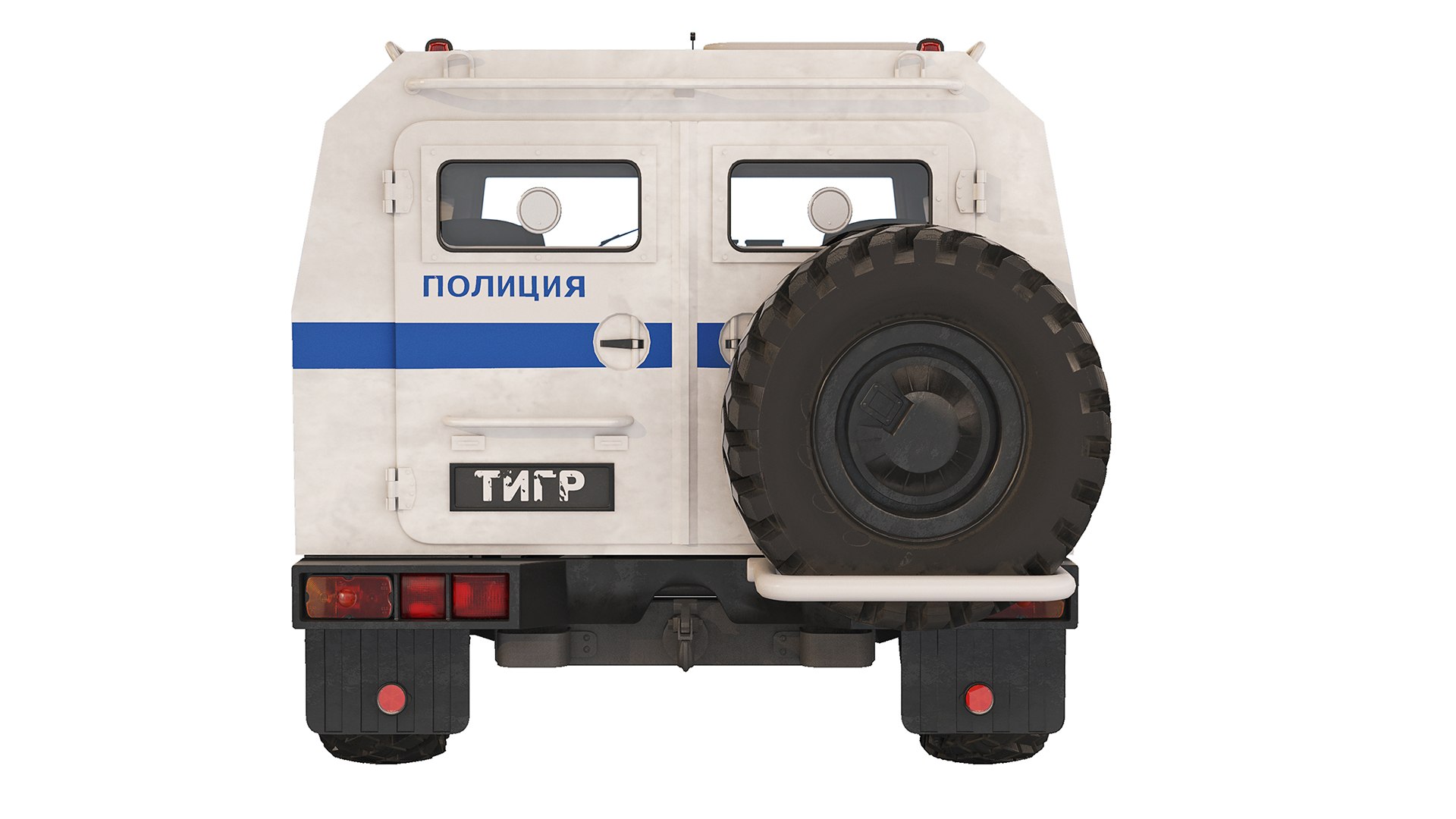 3D GAZ Tiger 233036 Police 2005 - TurboSquid 1891953