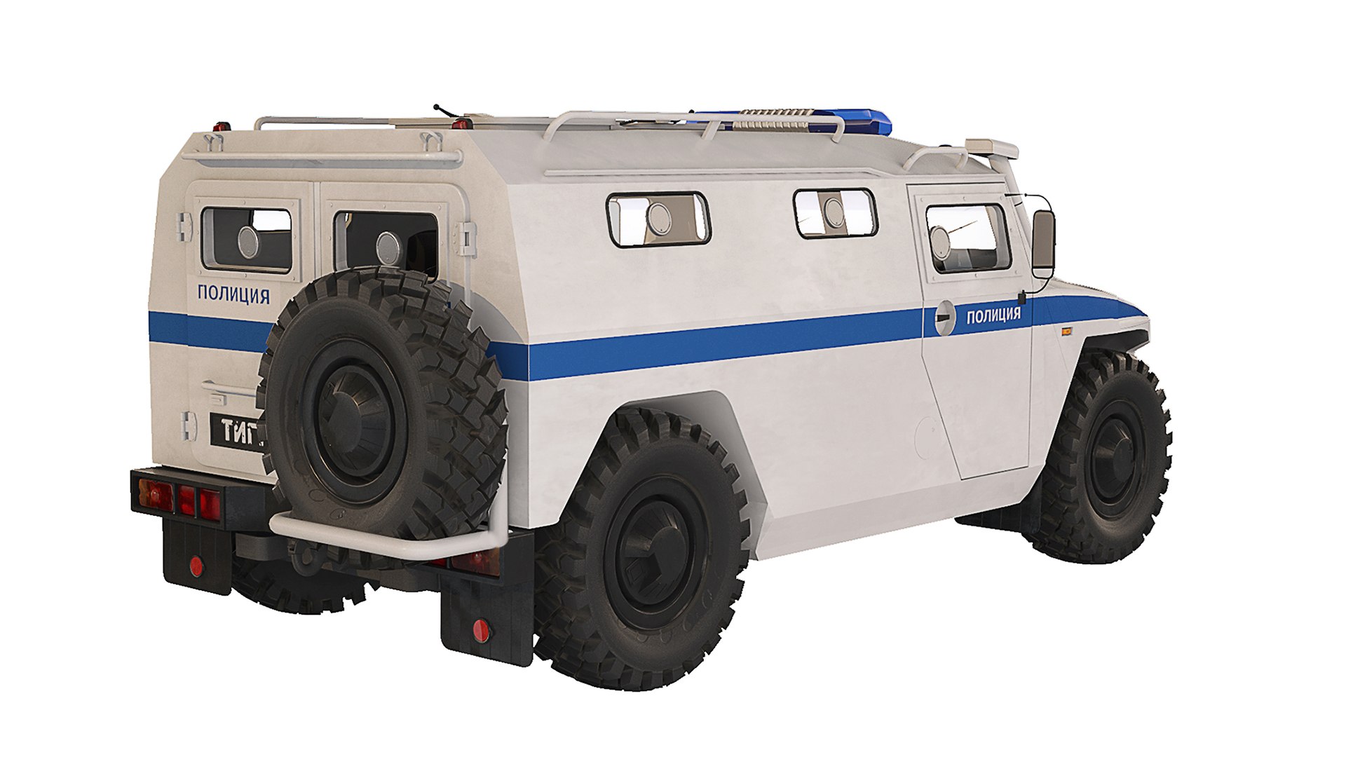 3D GAZ Tiger 233036 Police 2005 - TurboSquid 1891953