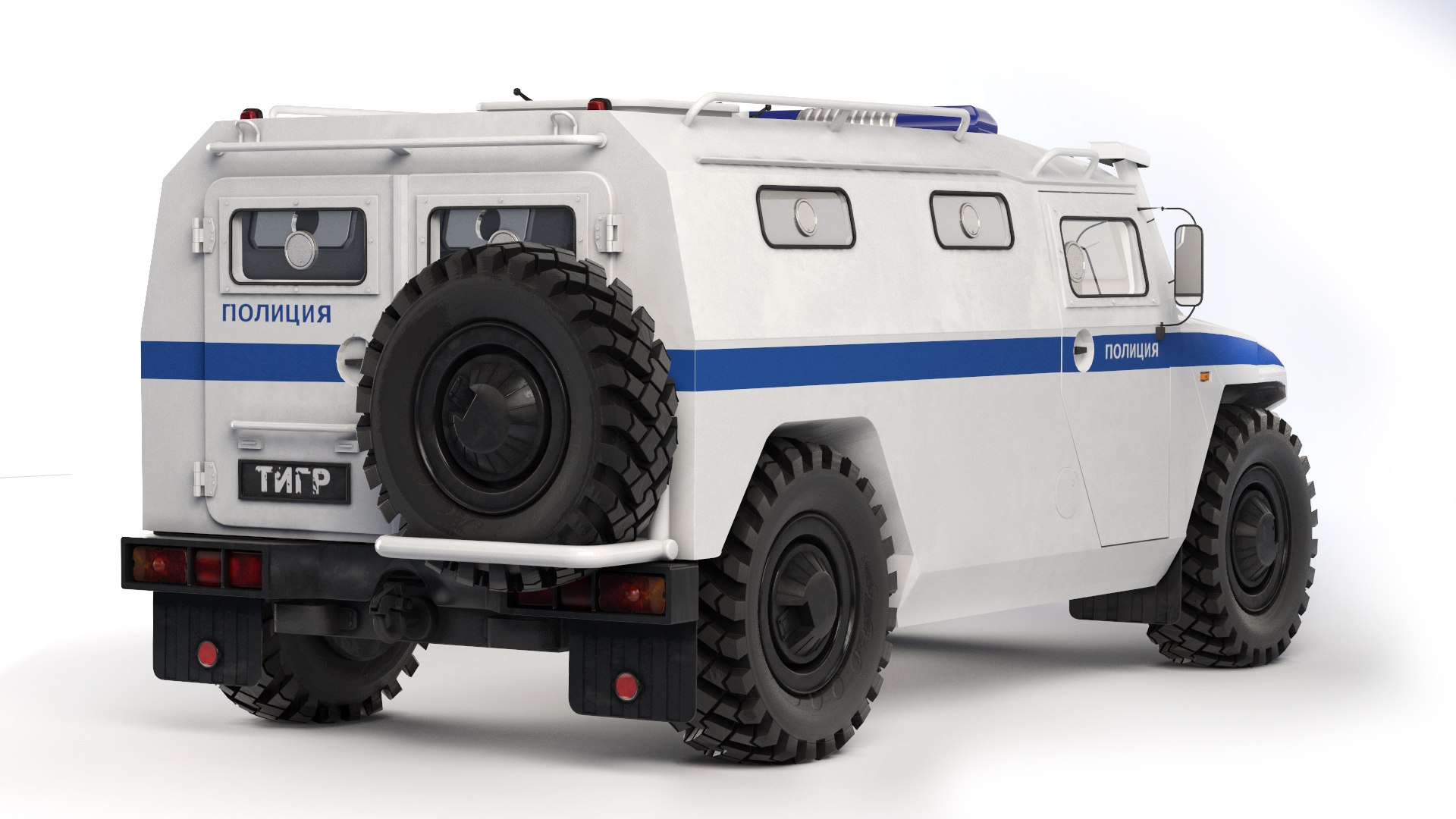 3D GAZ Tiger 233036 Police 2005 - TurboSquid 1891953