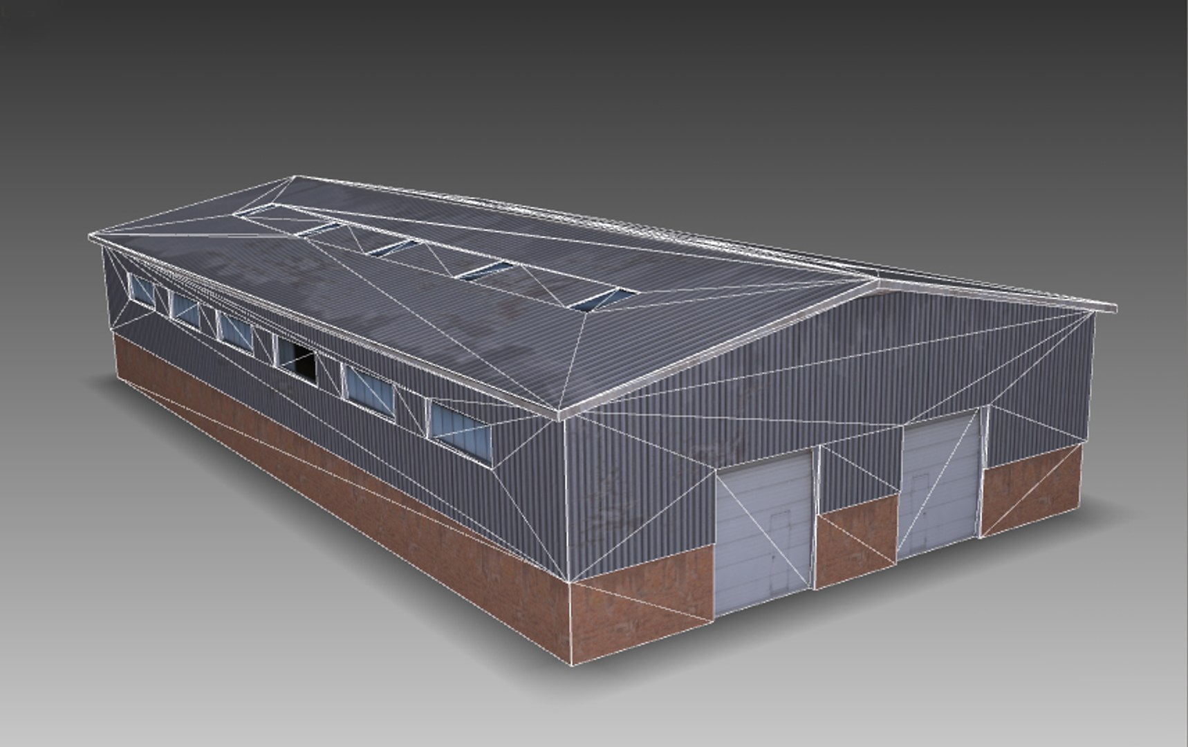 Warehouse Facility Factory 3d Model