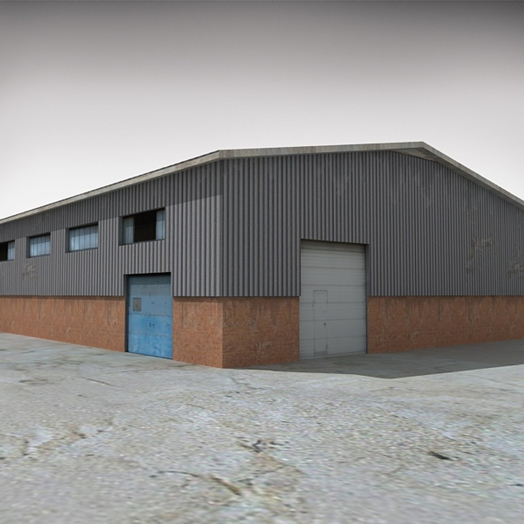 Warehouse Facility Factory 3d Model