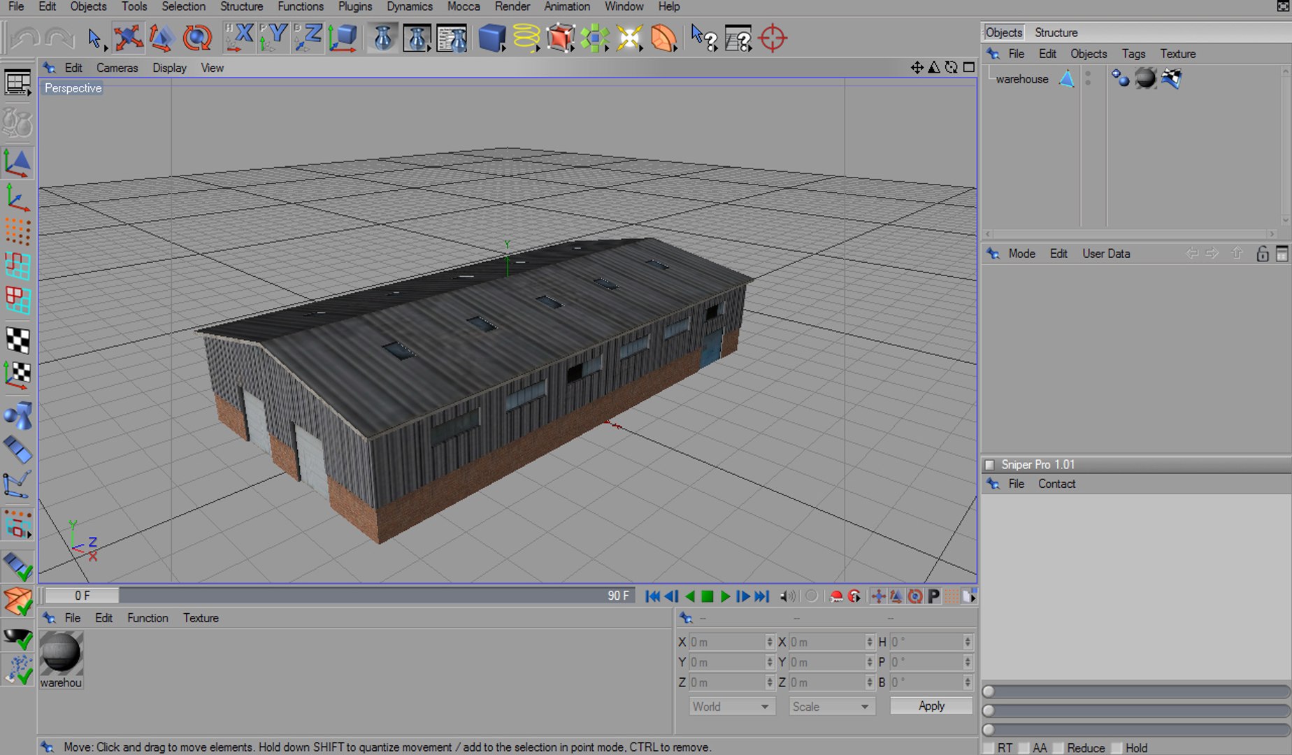 Warehouse Facility Factory 3d Model