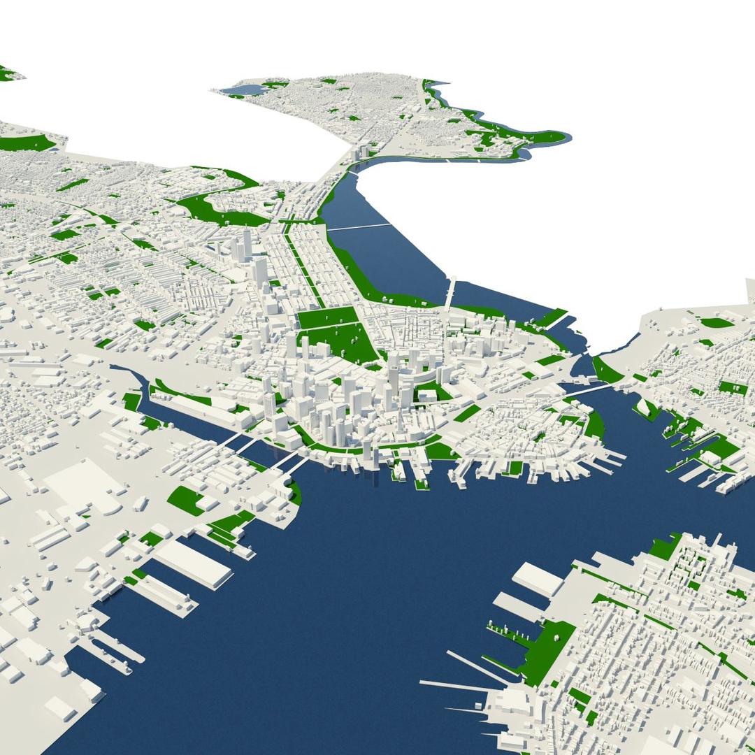 3d Boston Cityscape