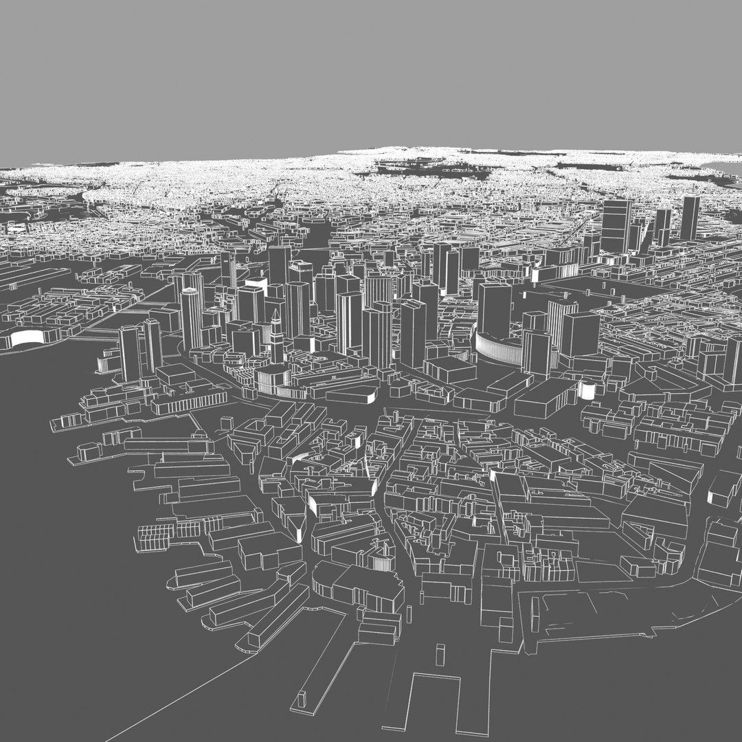 3d Boston Cityscape