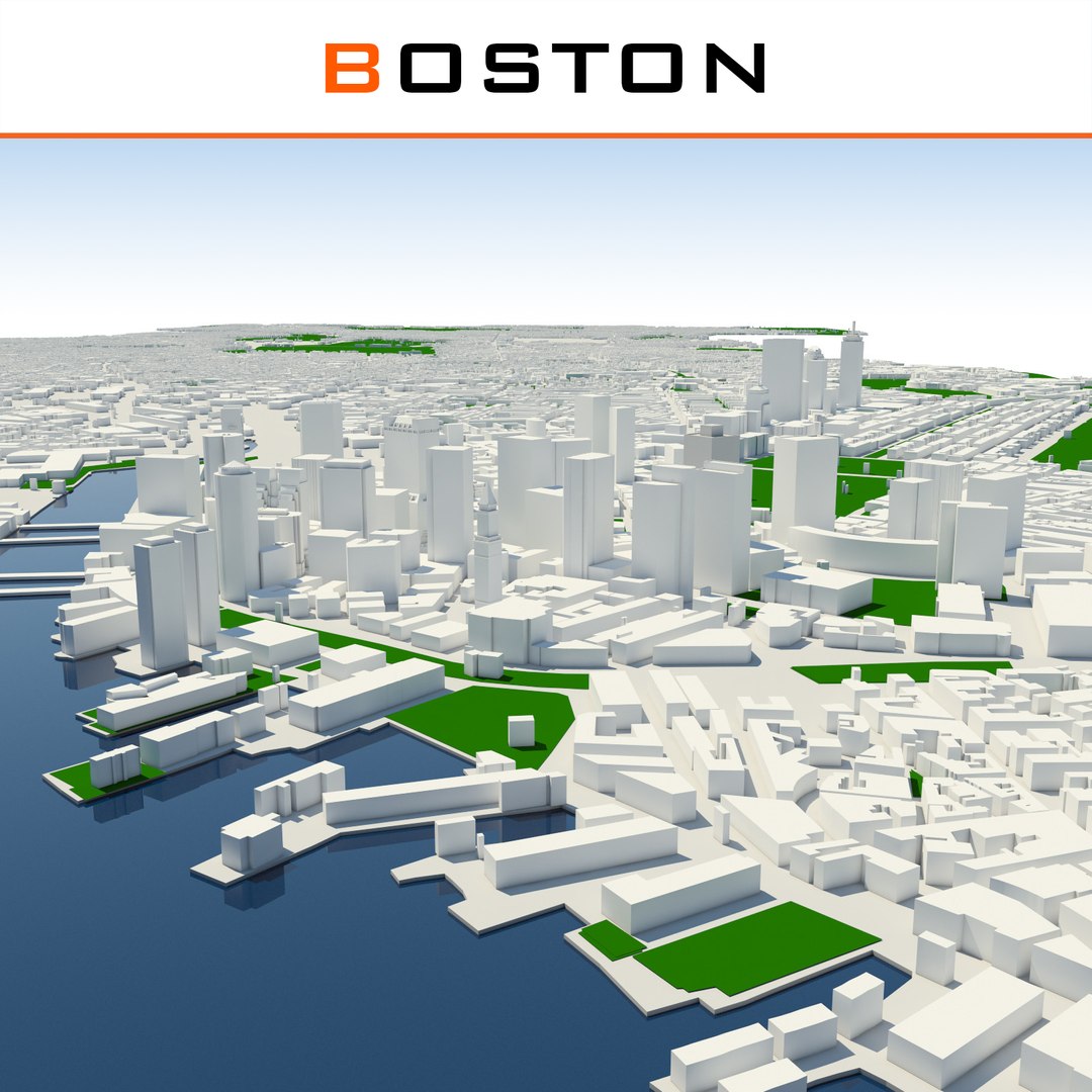 3d Boston Cityscape